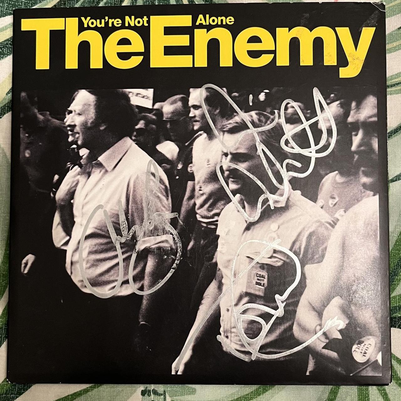 Rare SIGNED!! The enemy you’re not alone 7” vinyl... - Depop