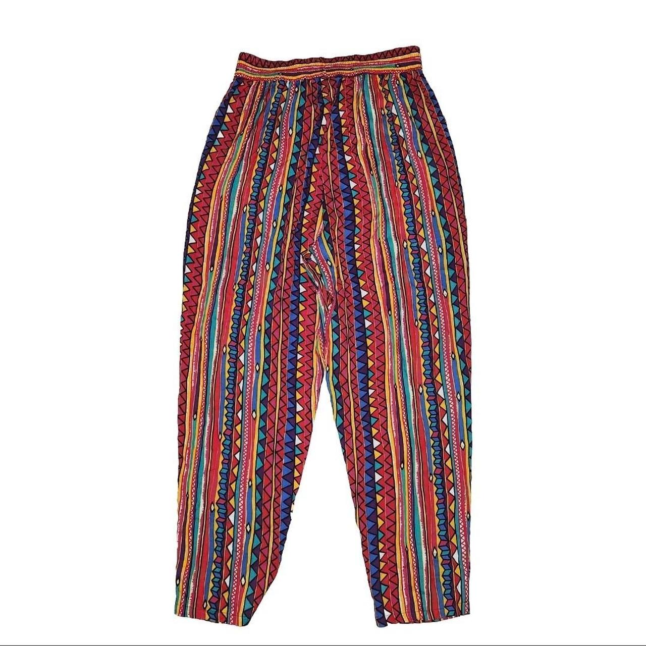 Vintage Laura Katherine Plus Size Pants 22W Colorful... - Depop
