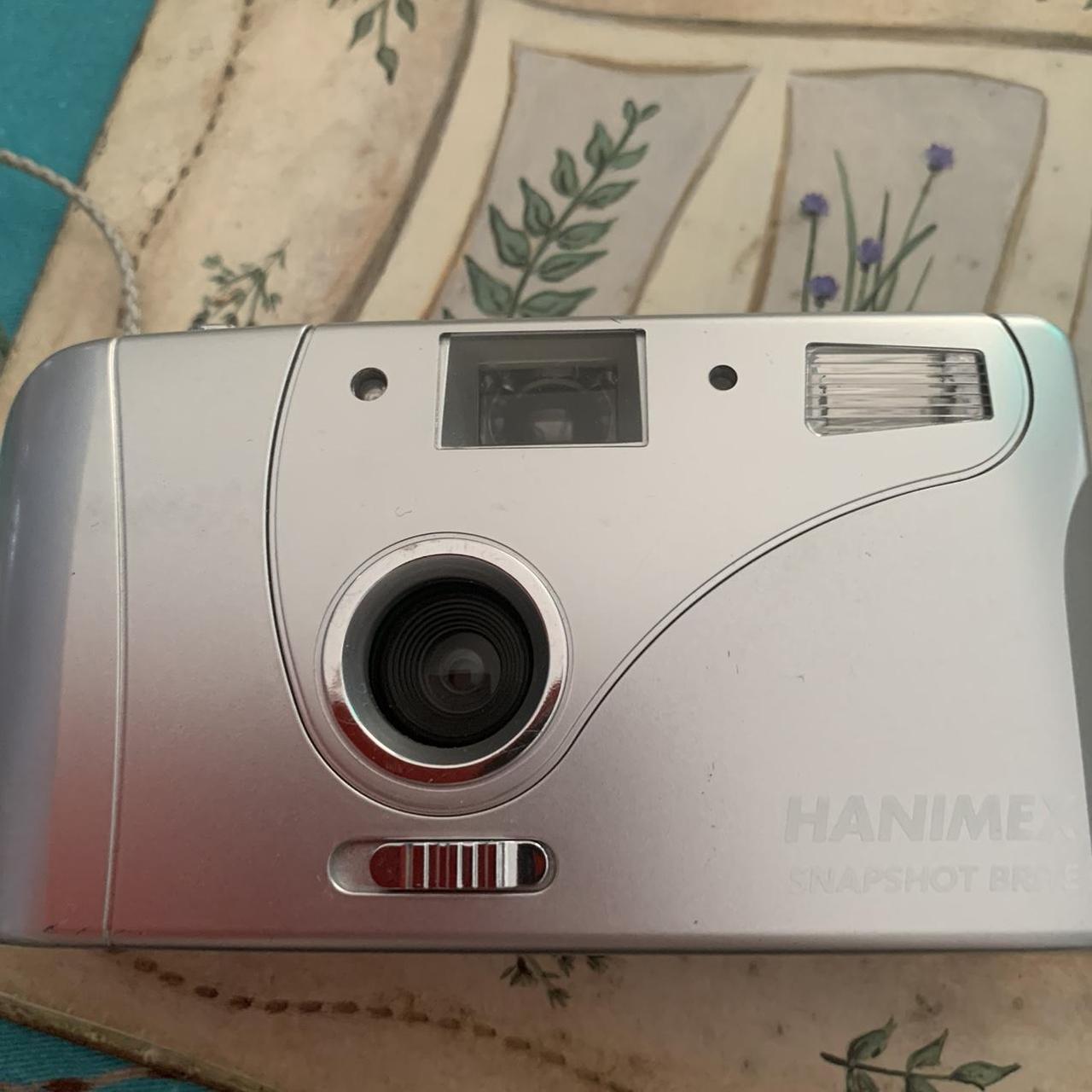 Early 1990s vintage film camera + brown leather... | Depop