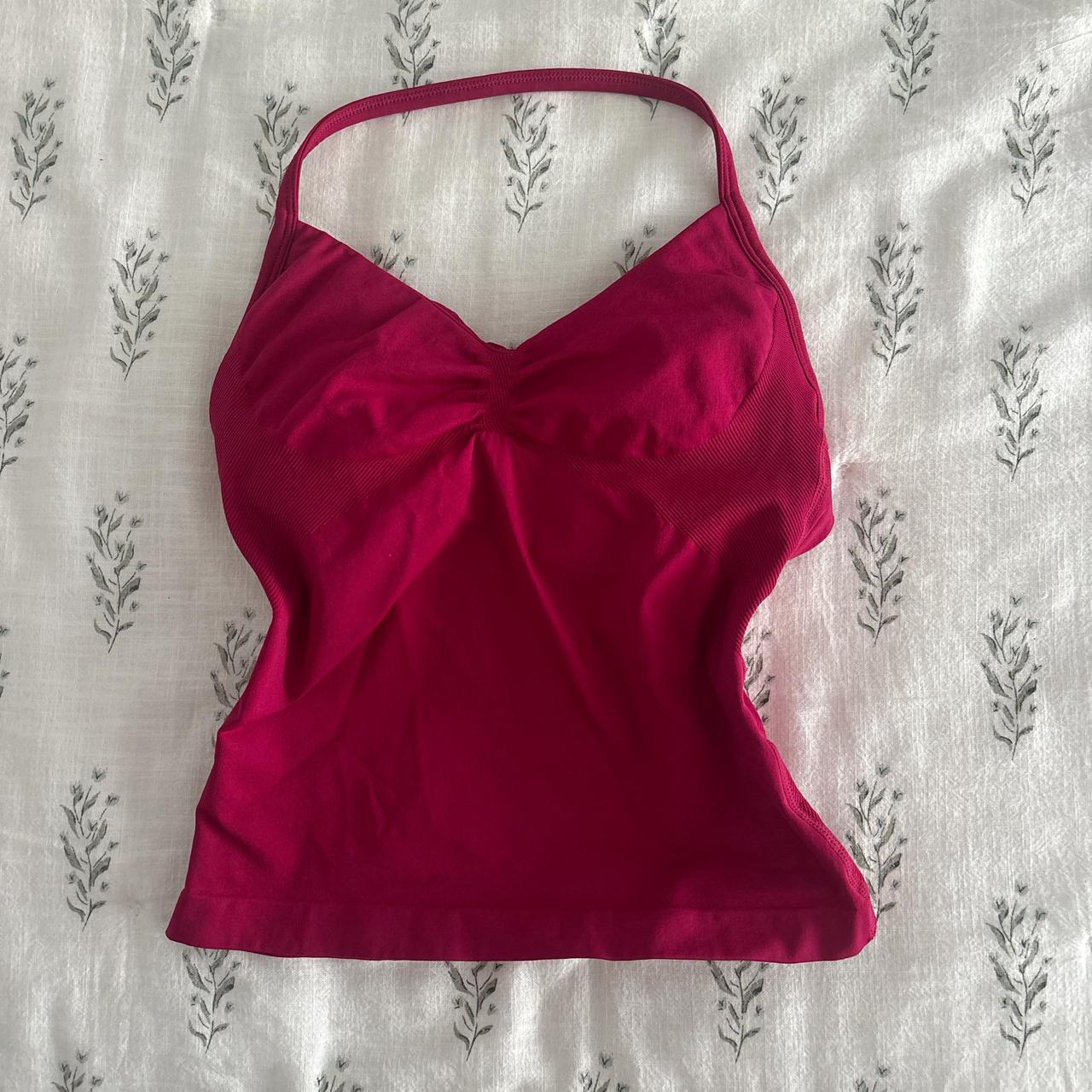 berry colored dfyne impact tank DUPE super cute for... | Depop