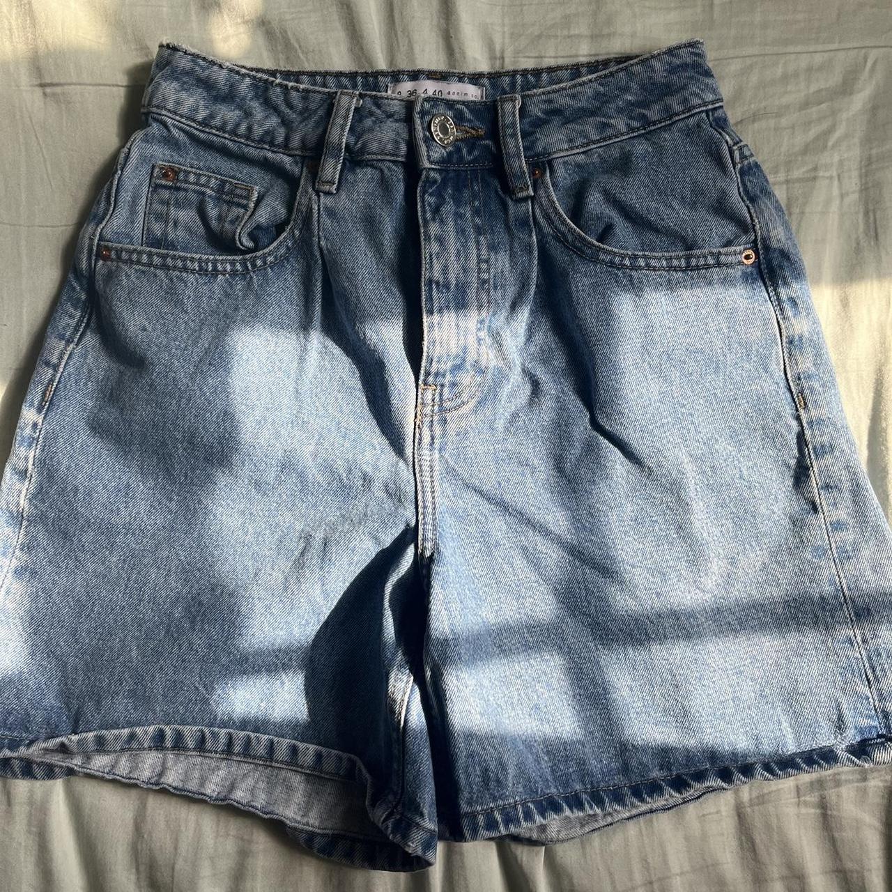 Jorts!! Very thick material no stretch Stained - Depop