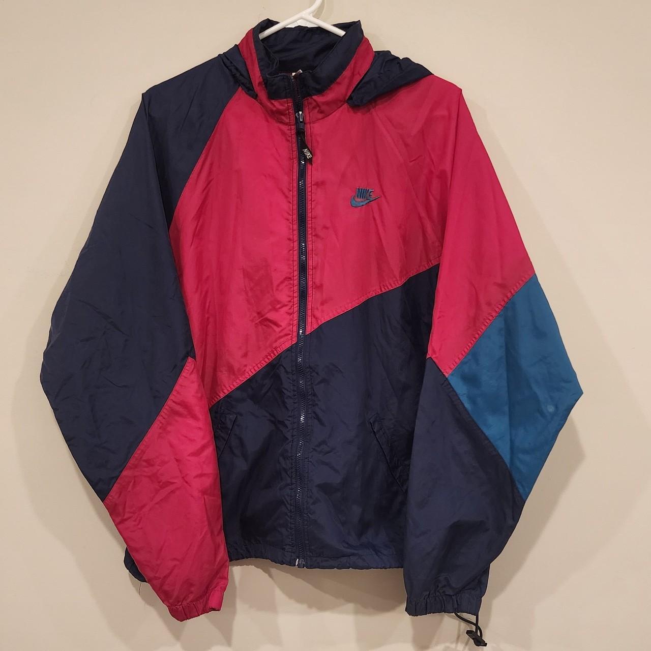 Vintage Nike Zip-Up Windbreaker Jacket Length... - Depop