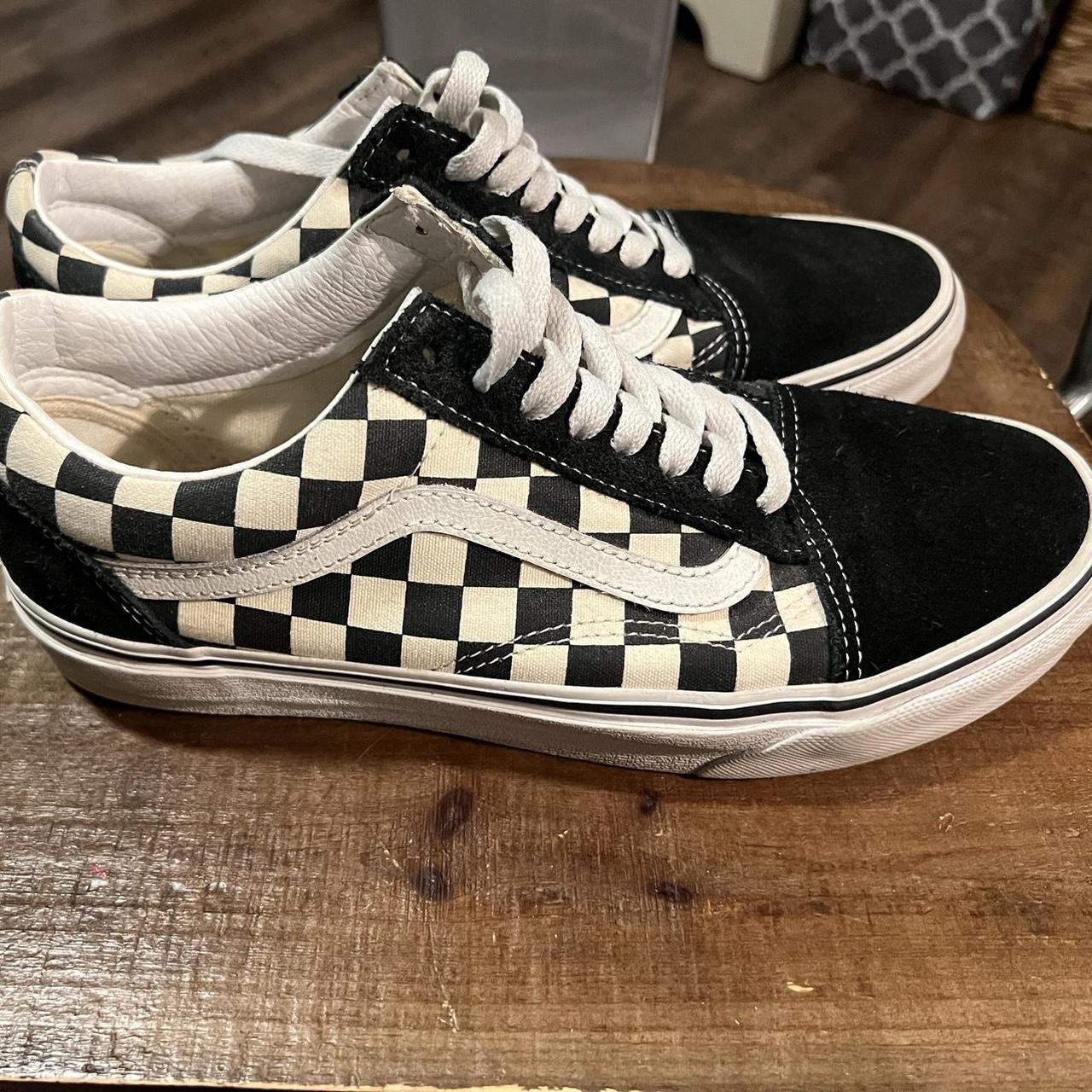 women’s size 9 vans. worn a couple times but still... - Depop