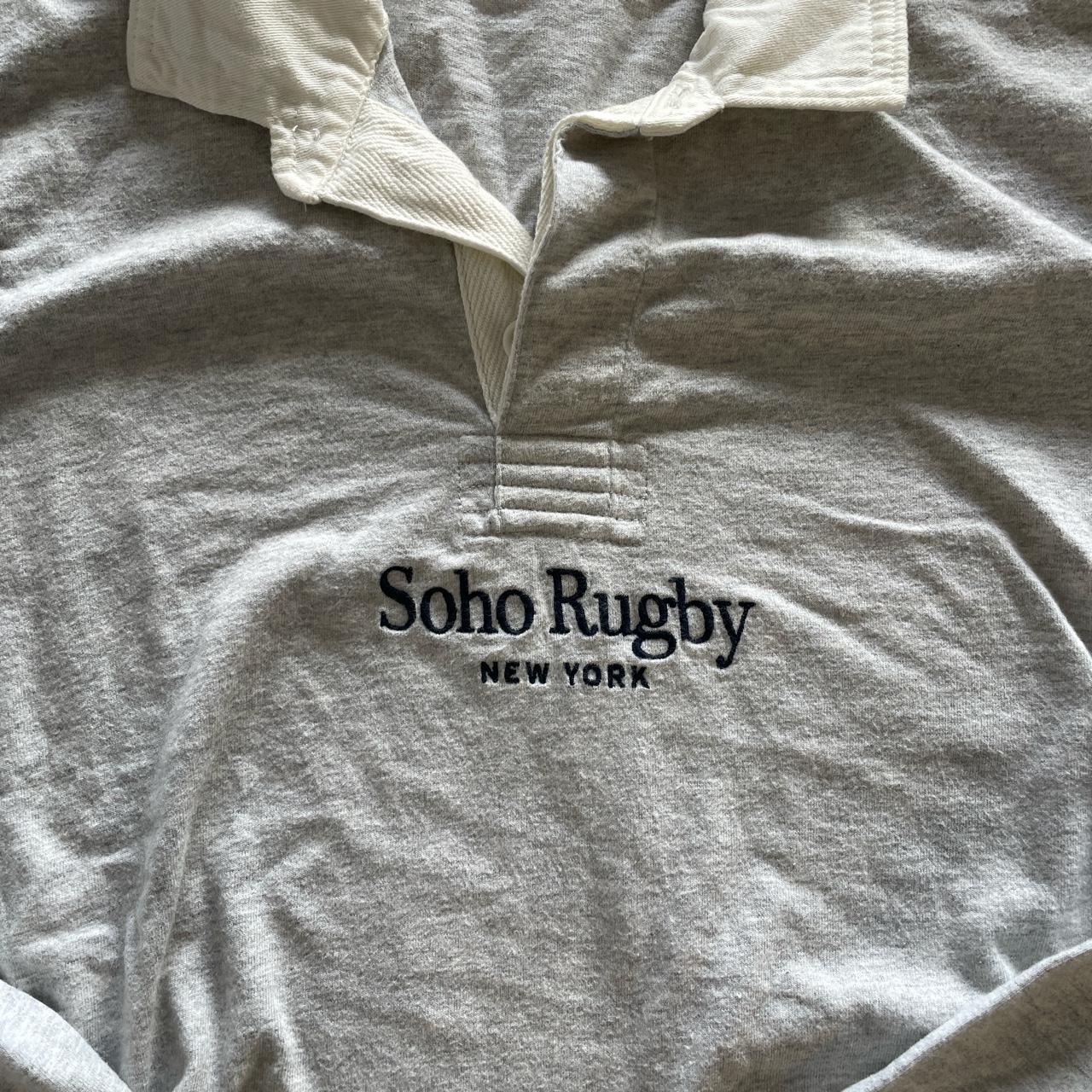 SoHo Rugby Abercrombie & Fitch Oversized long... - Depop