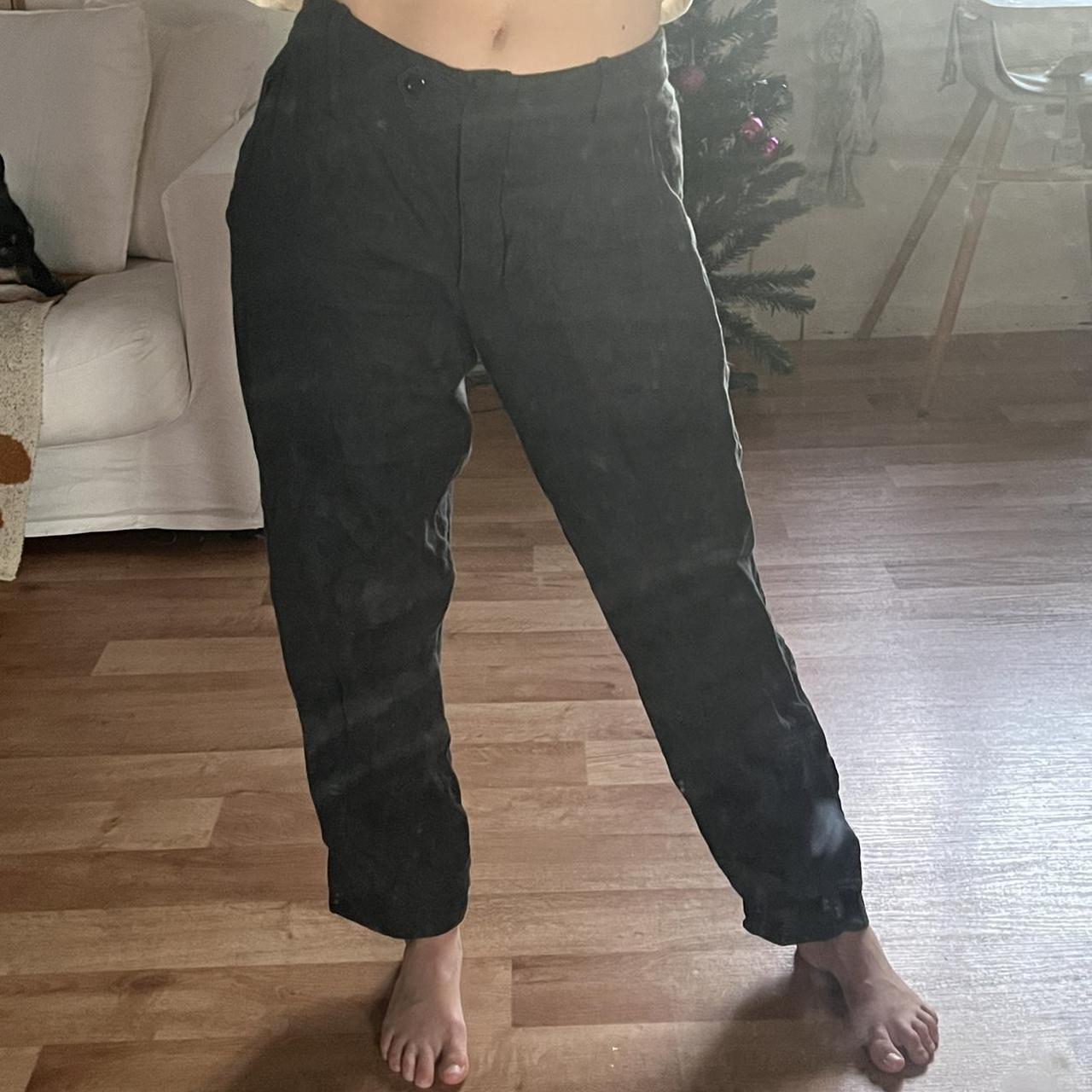 ELCE linen black pant - Depop