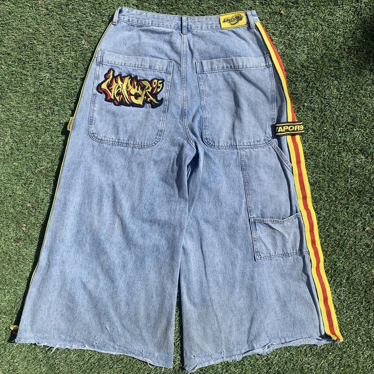 Vintage 90s/y2k Jnco-style Vapor95 baggy jeans One... - Depop