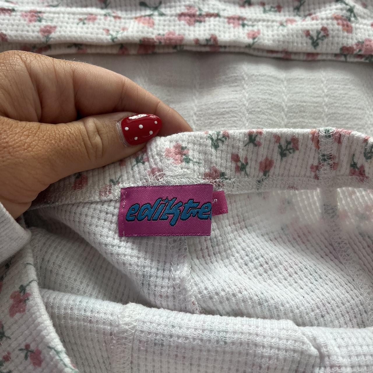 Edikted adorable waffle floral pj set. Runs small ️.... - Depop