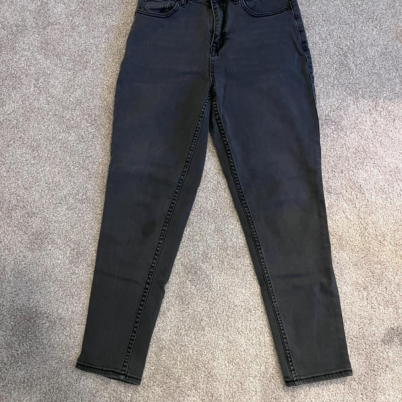 Small black Hot Topic denim mom jeans. size 5. Worn... - Depop