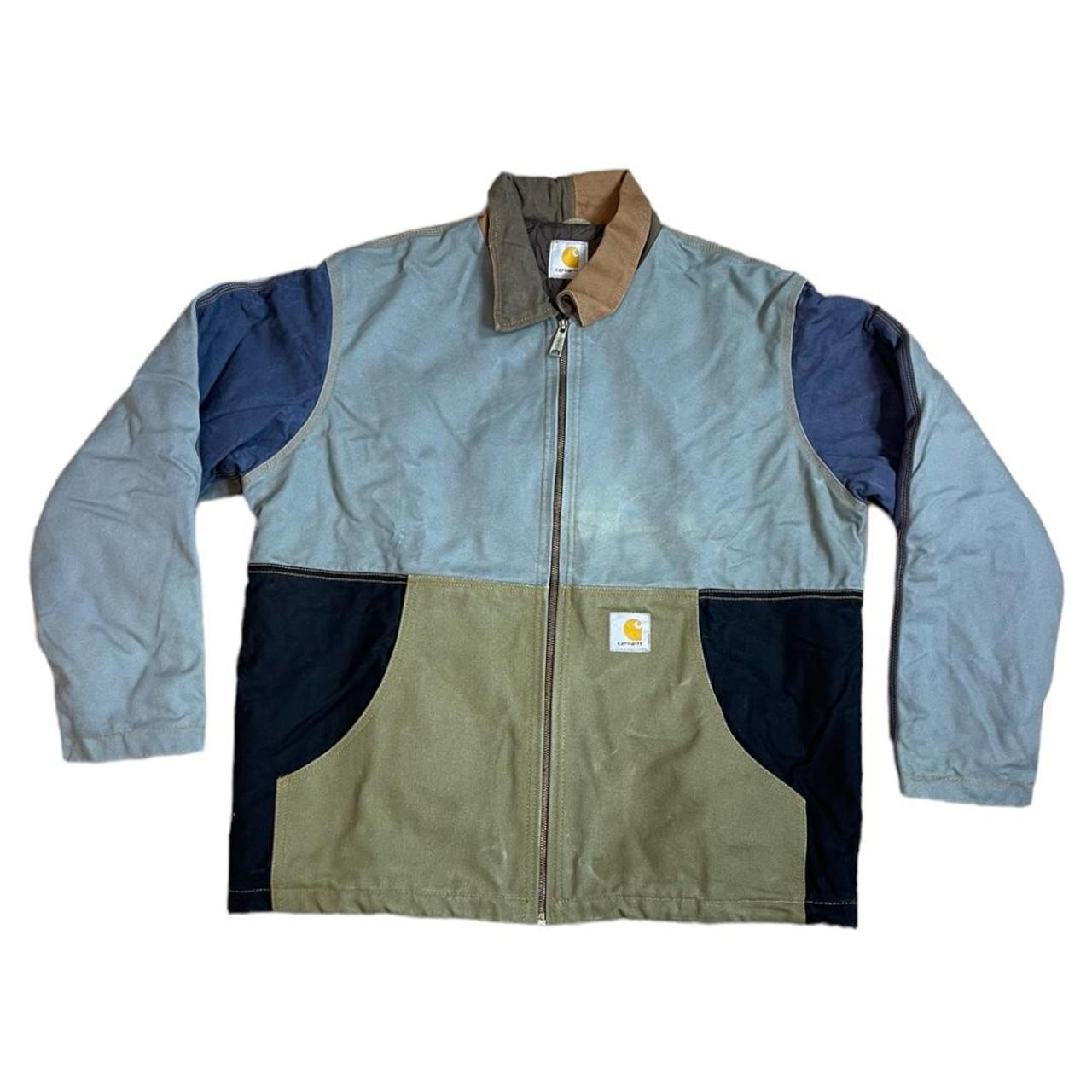 Vintage Carhartt Jacket Rework Workwear Large... - Depop