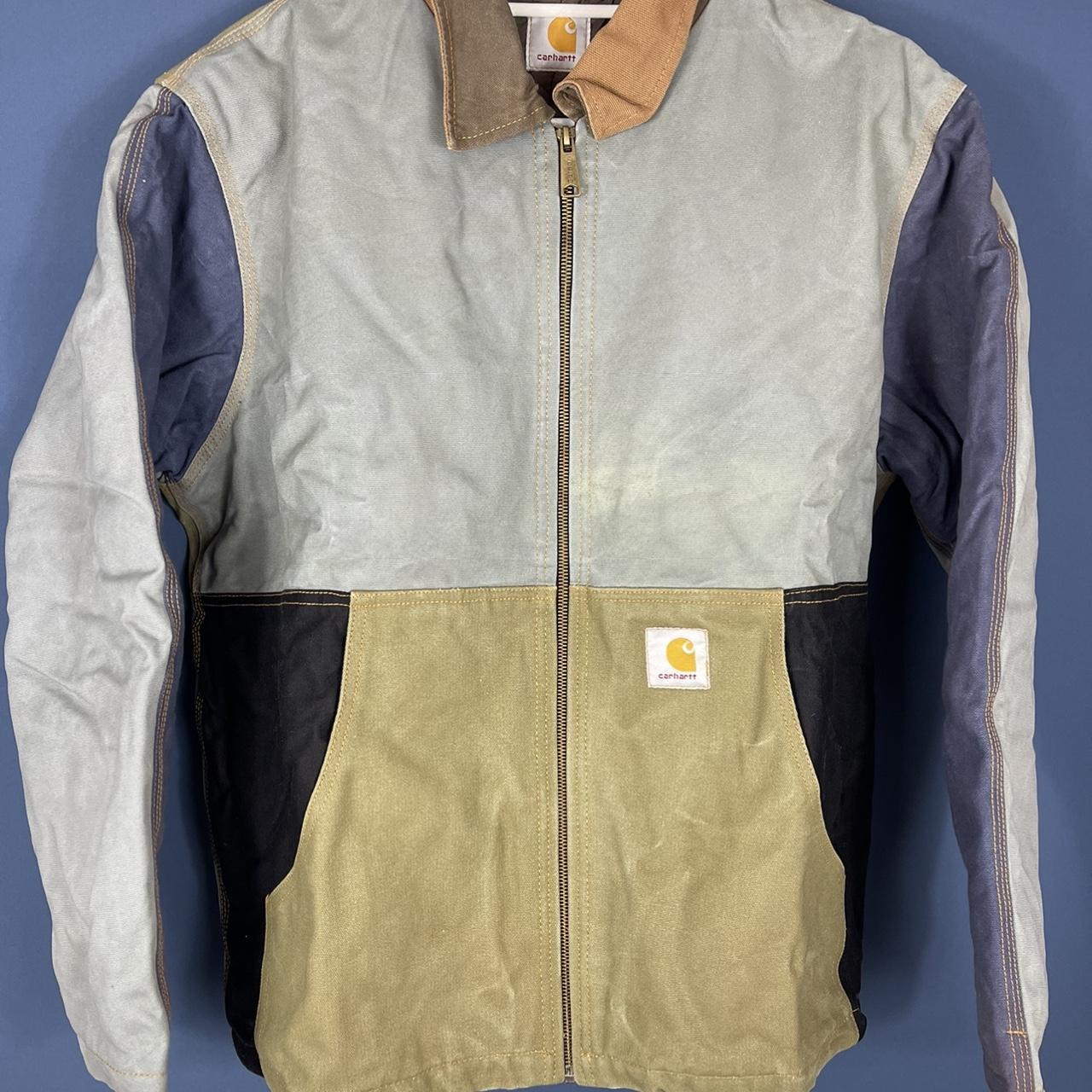 Vintage Carhartt Jacket Rework Workwear Large... - Depop