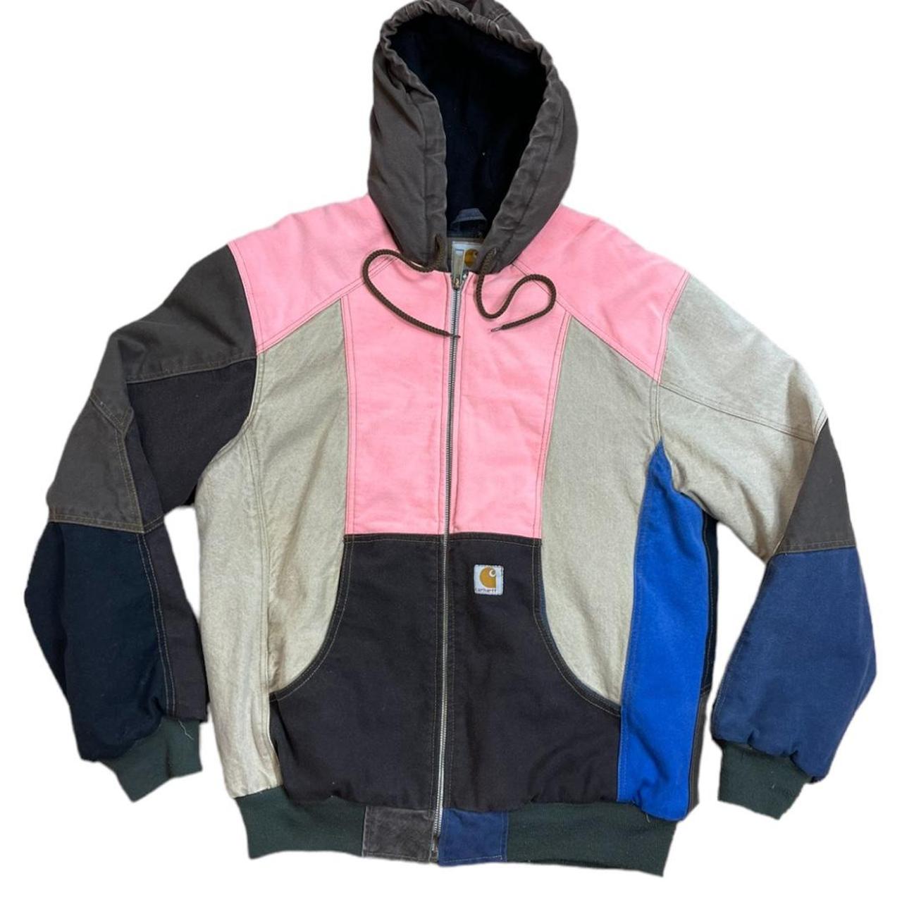 Vintage Carhartt Jacket Rework Workwear Large... - Depop