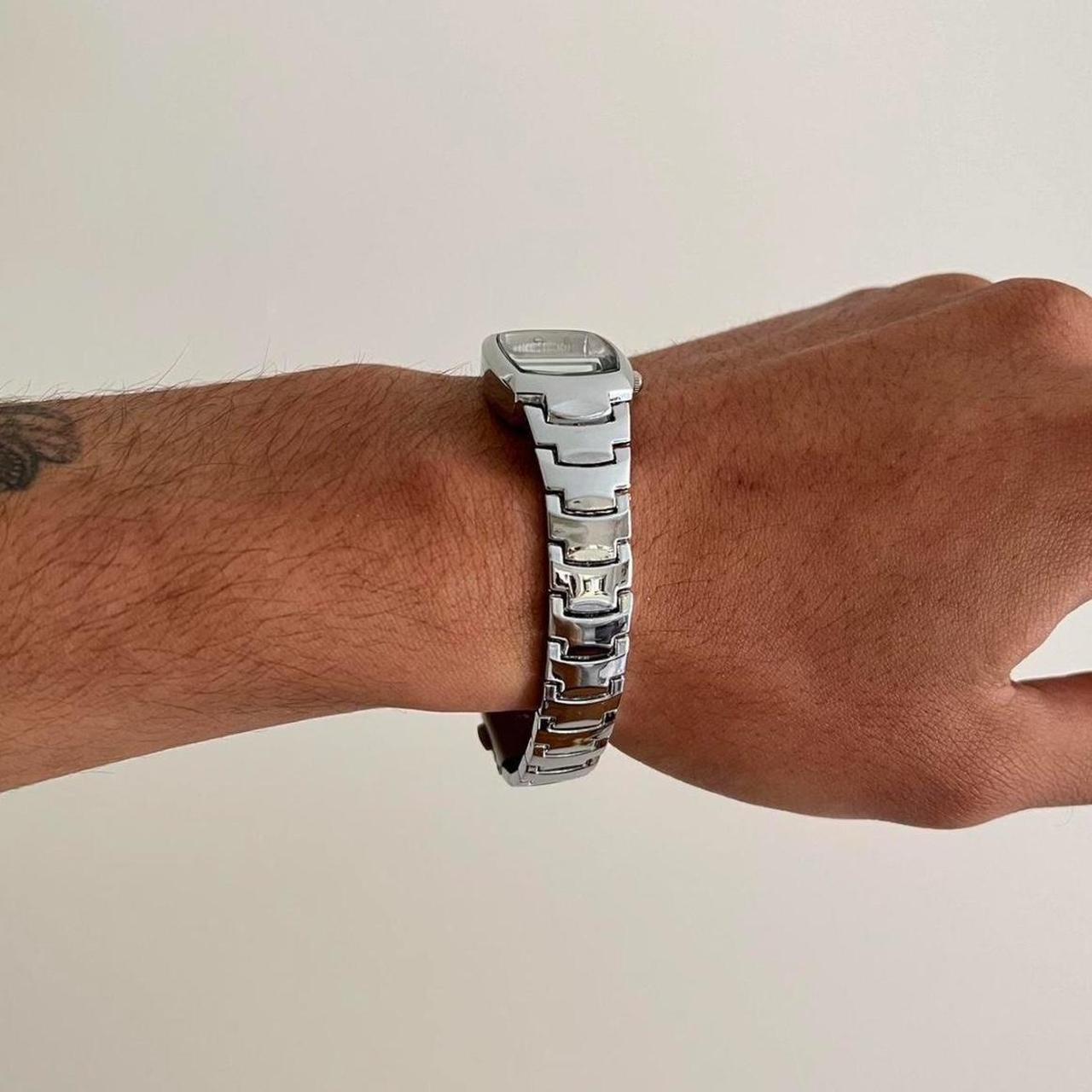 vintage oruss luxury silver watch works well and... - Depop