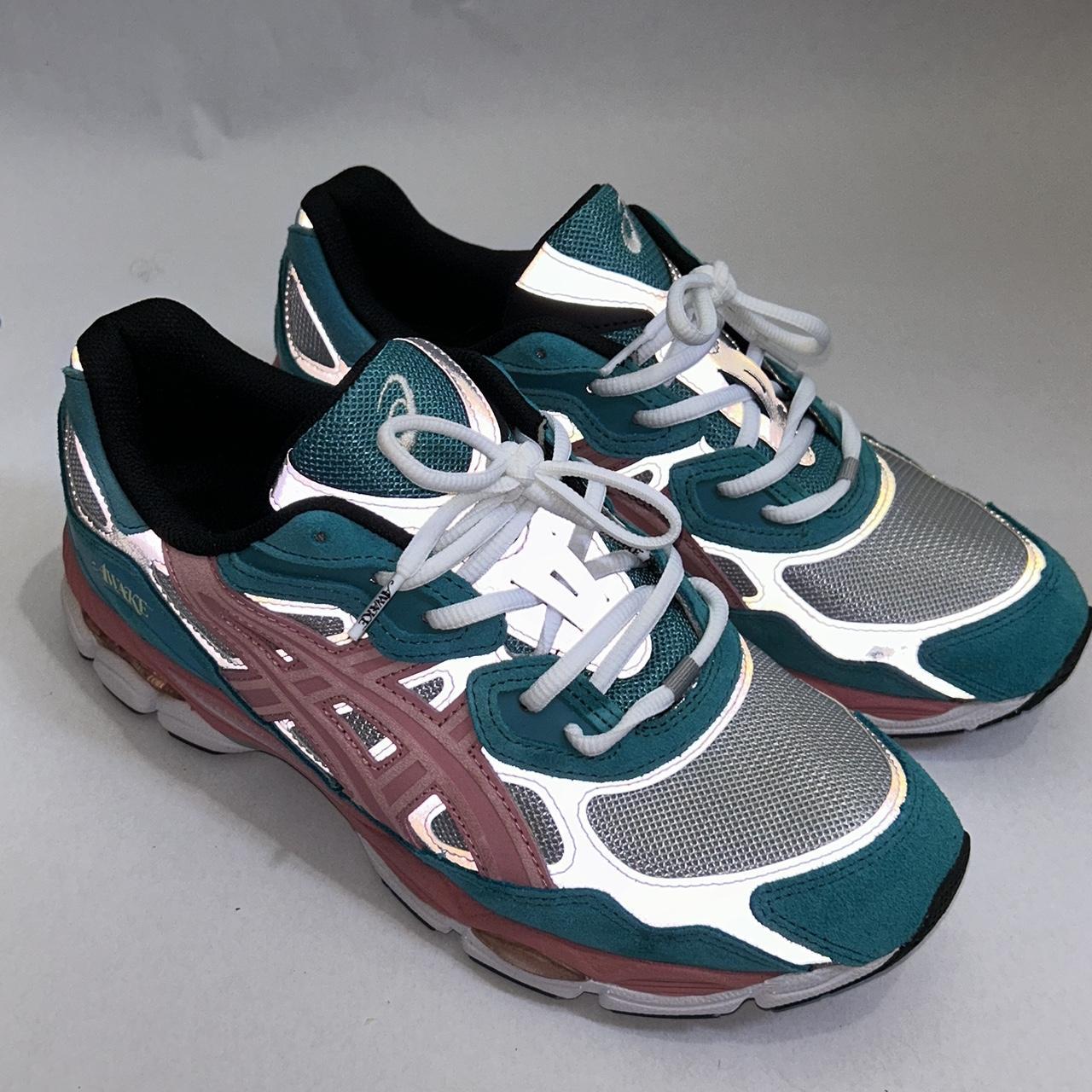 Asics Awake Gel NYC Teal Pink (comes with the extra... - Depop