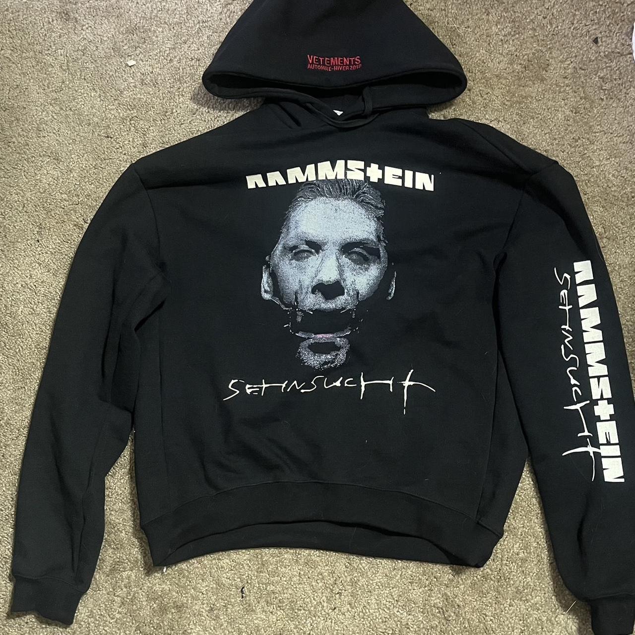 VETEMENTS "RAMMSTEIN" OVERSIZED hoodie M vet hoodie... - Depop