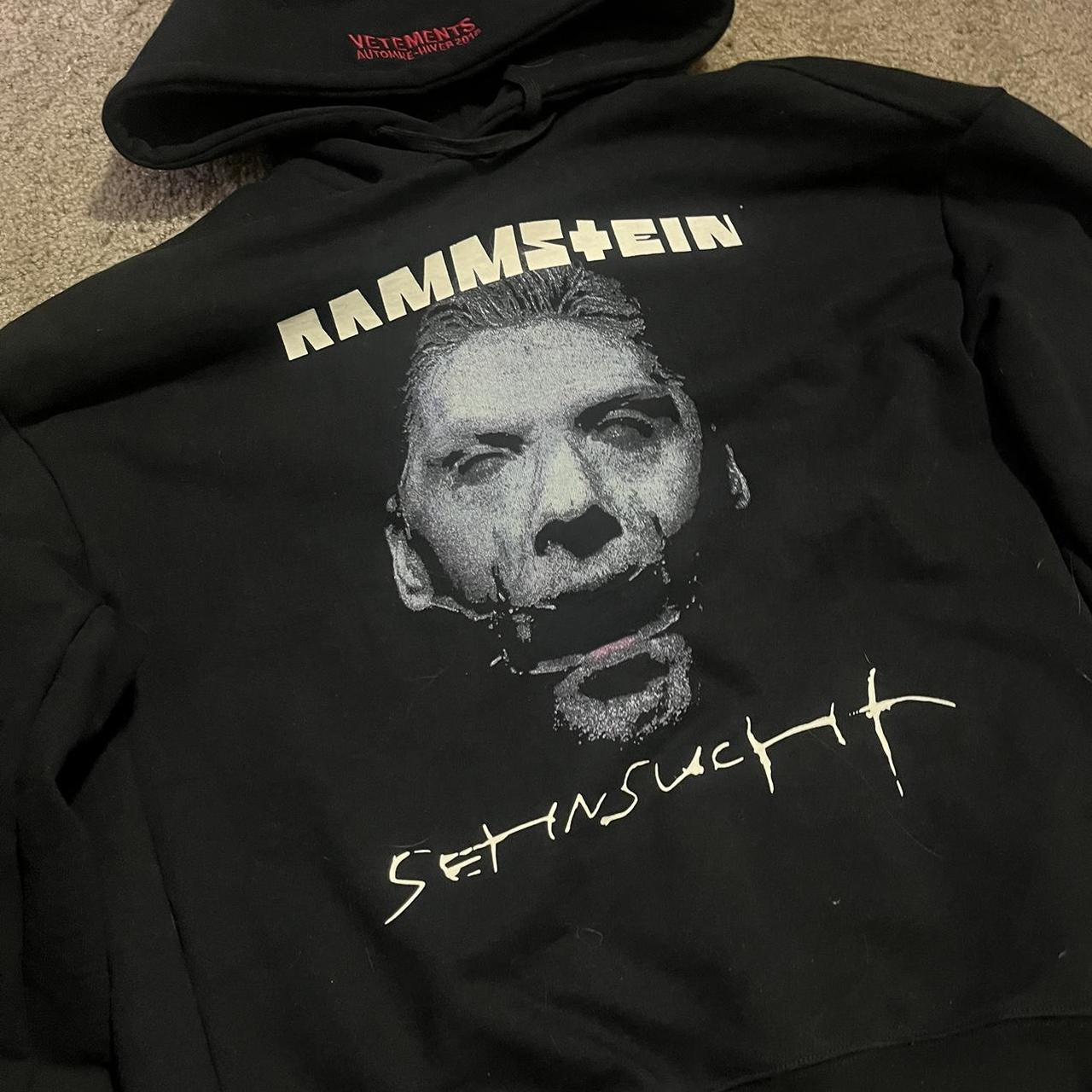 VETEMENTS "RAMMSTEIN" OVERSIZED hoodie M vet hoodie... - Depop