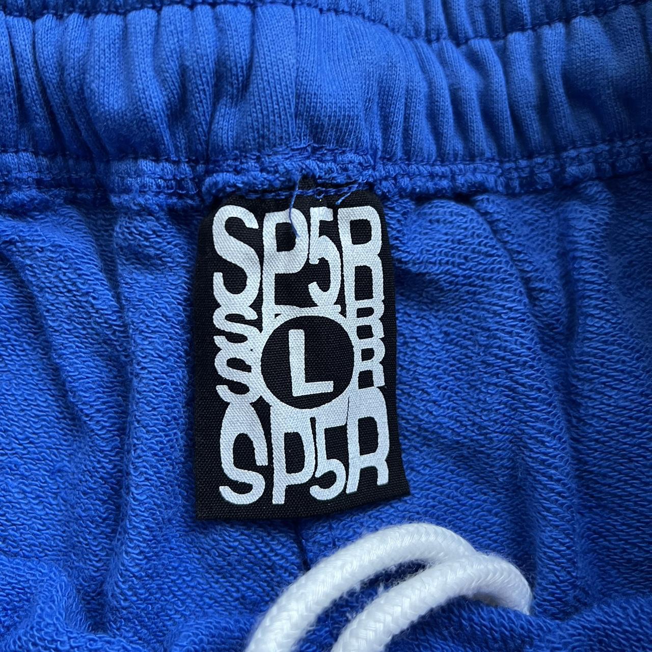 Blue spider sweatpants size large brand new worn once - Depop