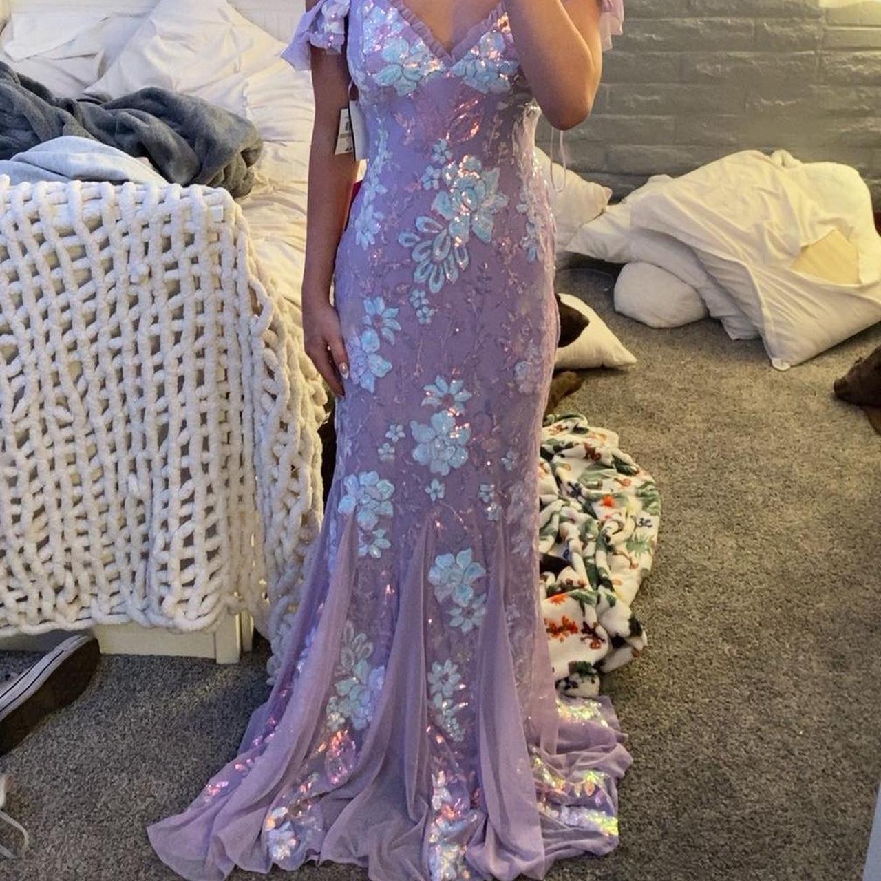 Long prom dress from Windsor, purple in color with... | Depop