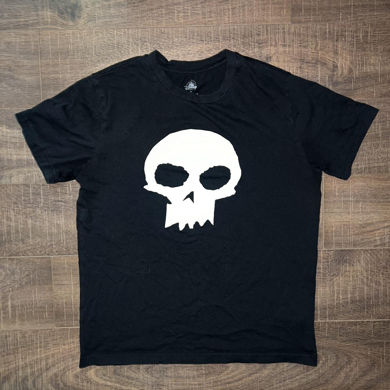 Black Disney Skull Tee Size M, Worn But In Great... - Depop