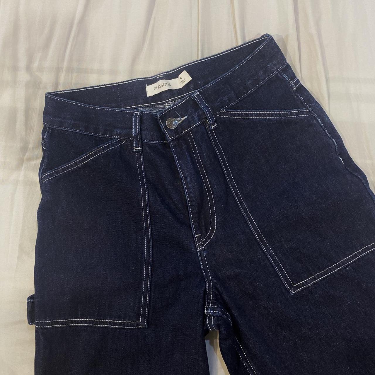 glassons cargo jeans size 6 rrp $69.99 only worn... - Depop