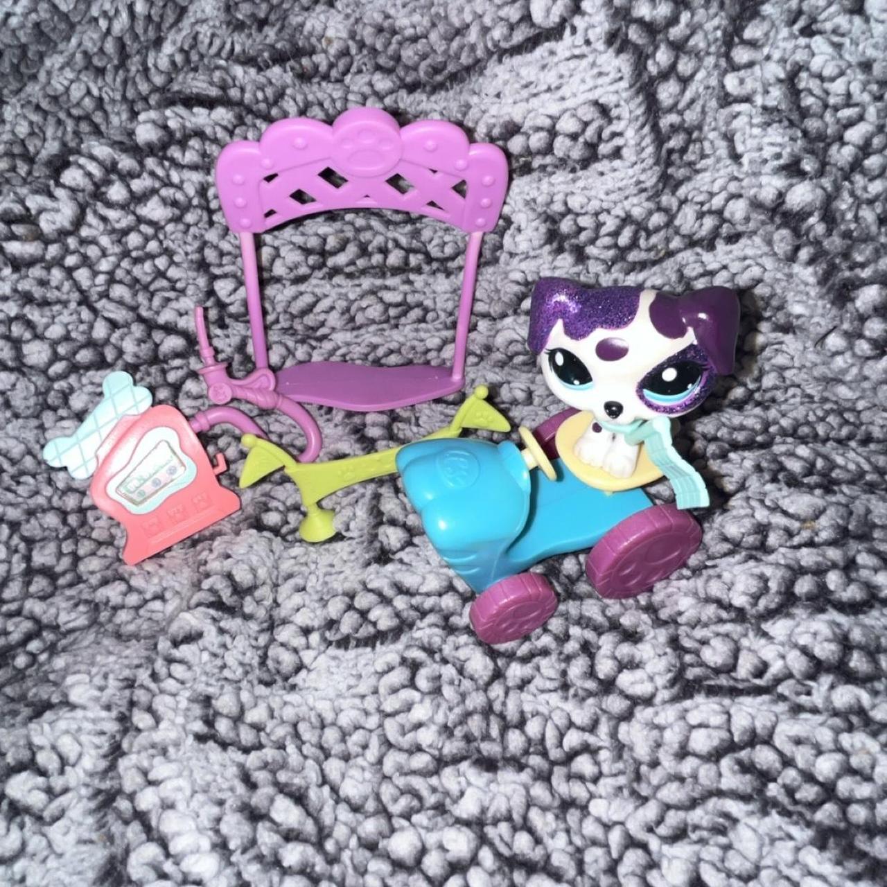6pc LPS littlest pet shop bundle! 💗 Purple glitter... | Depop