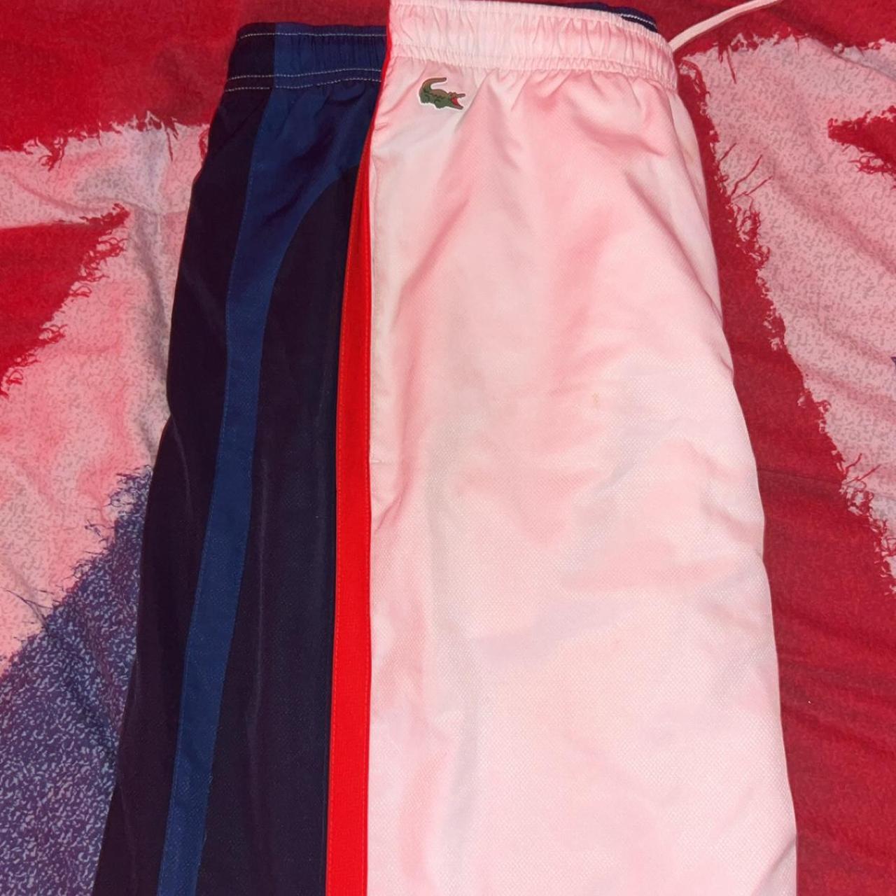 retro Lacoste White Red Navy Turquoise (all colours... - Depop