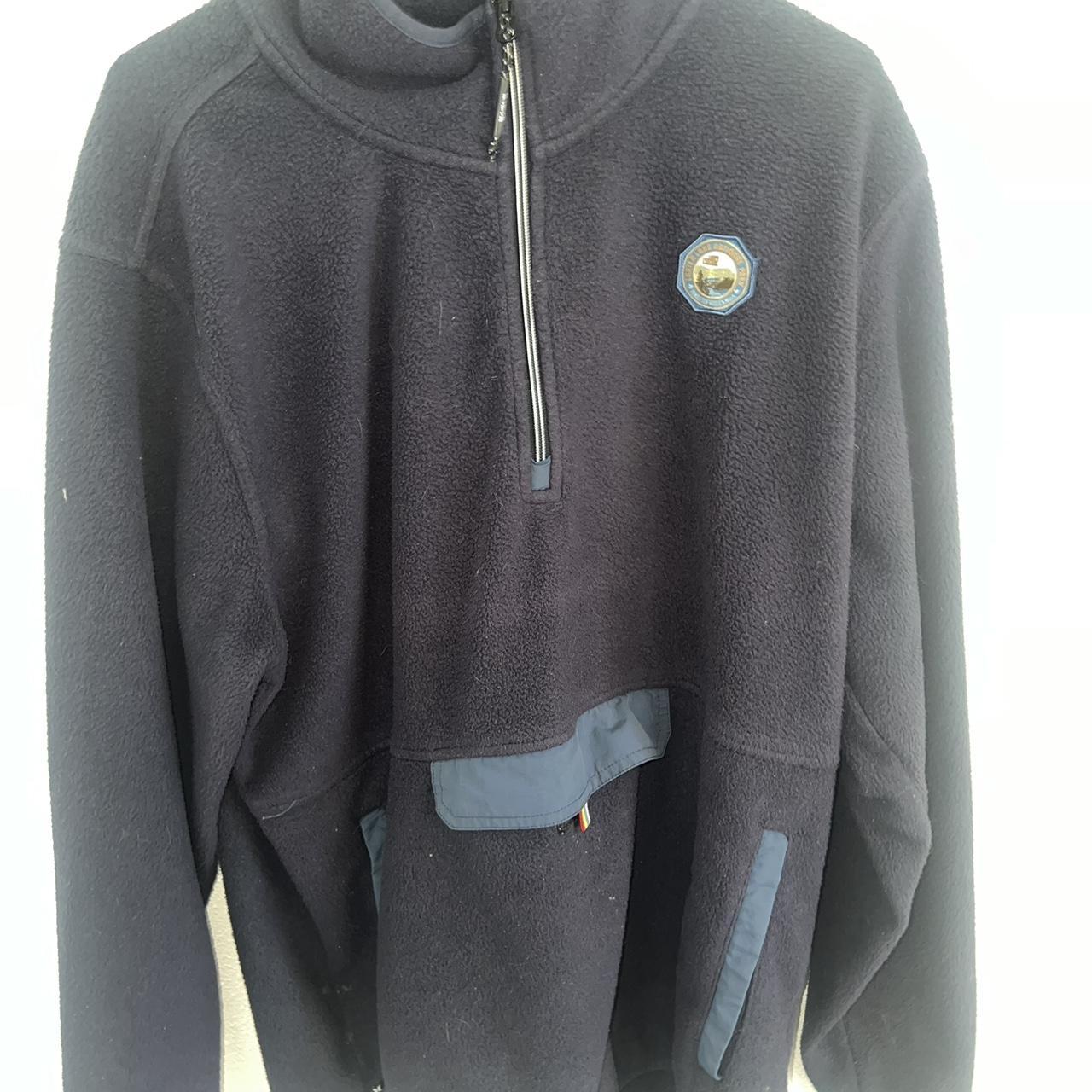 3/4 zip jumper Front pocket - Depop