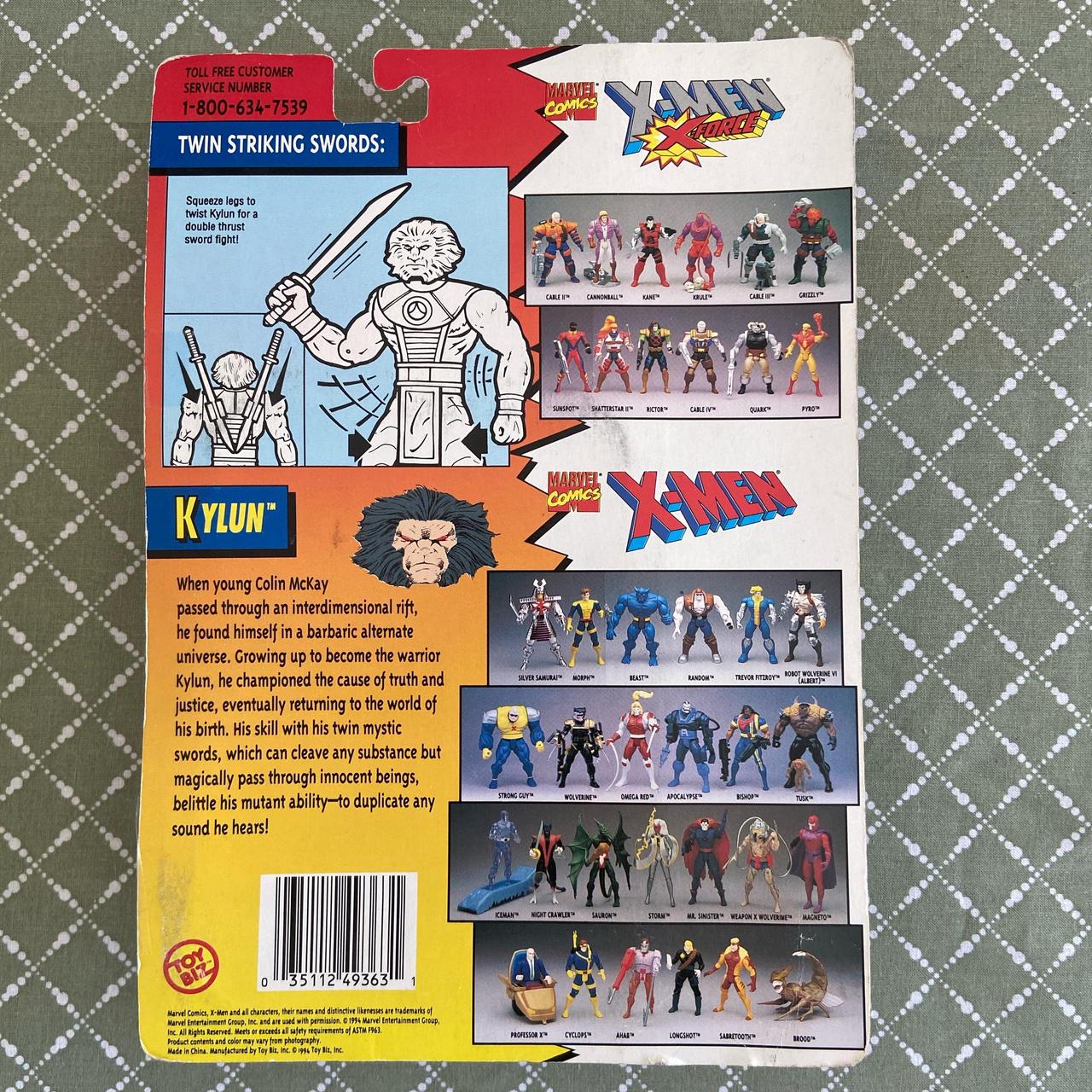 1994 Toy Biz Kylun X-Men X-Force Deadpool Wolverine... - Depop
