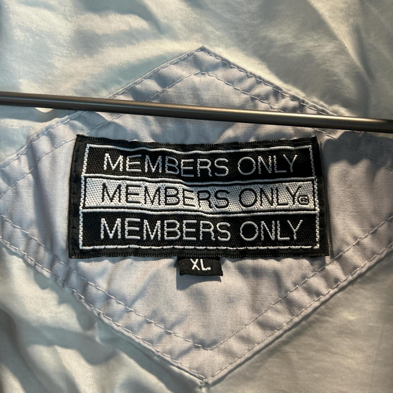 Mens vintage Members only jacket Grey size... - Depop