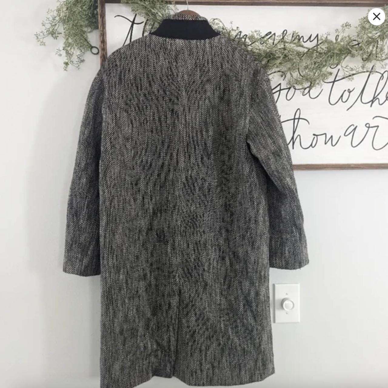 Rag and Bone long coat in black and white... - Depop
