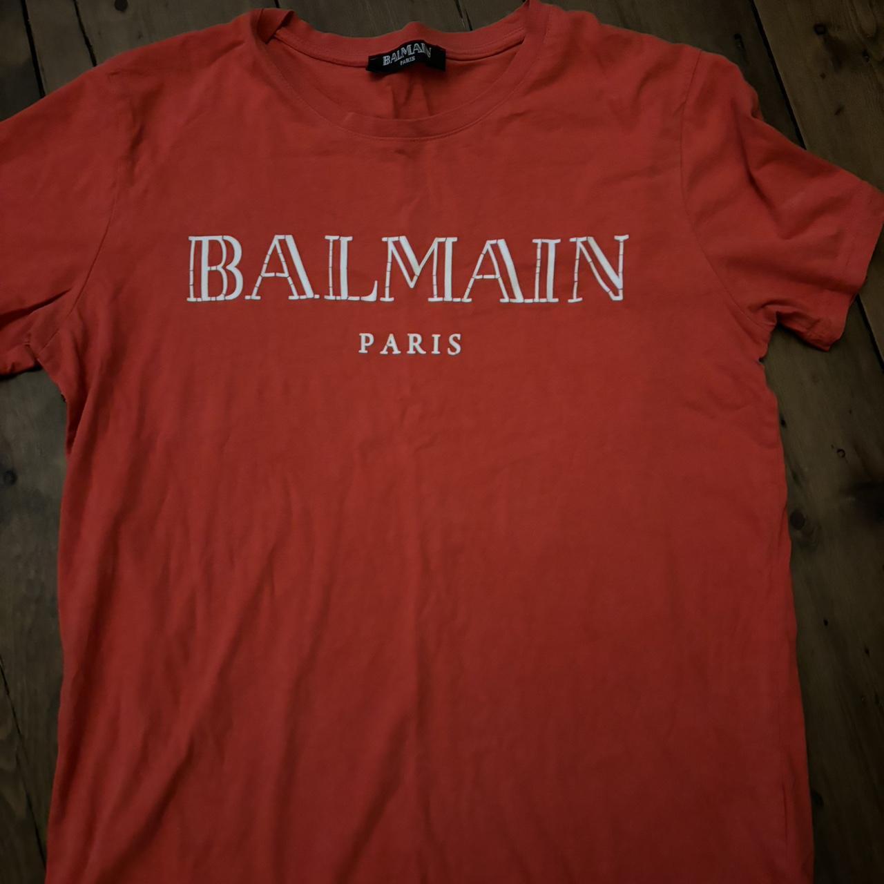 Balmain graphic vintage t shirt Size medium fits... - Depop