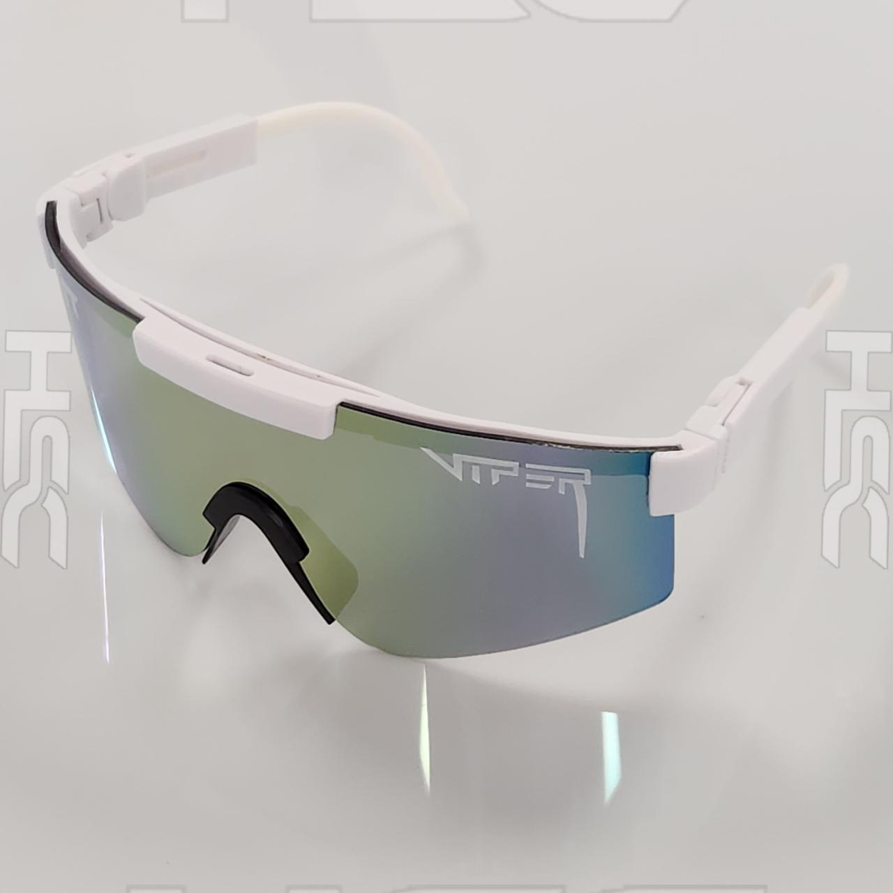 Matte White Frame with Blush Pink Mirror Lens Pit... | Depop