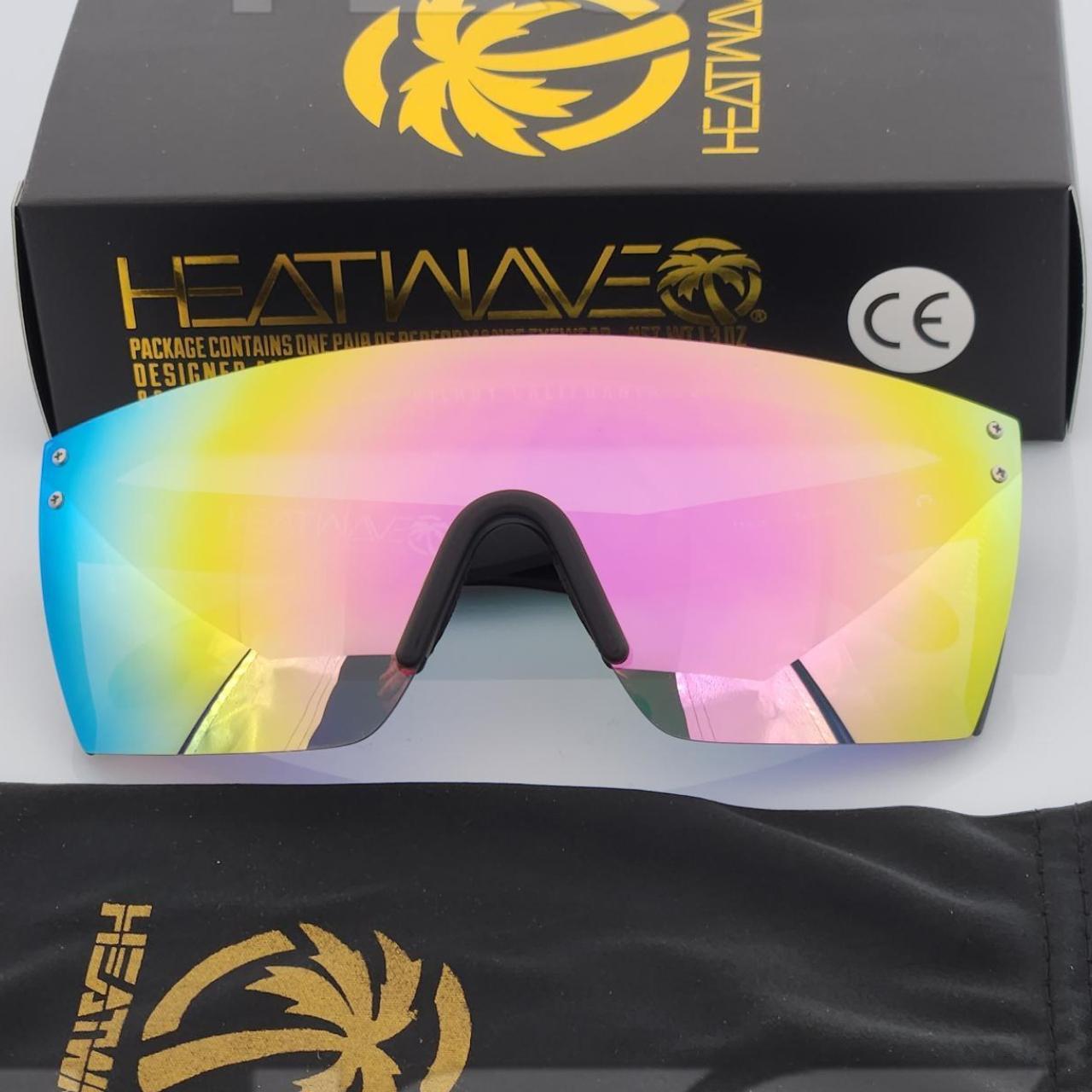 Heatwave Lazer Face Large Shield Sunglasses Matte... - Depop