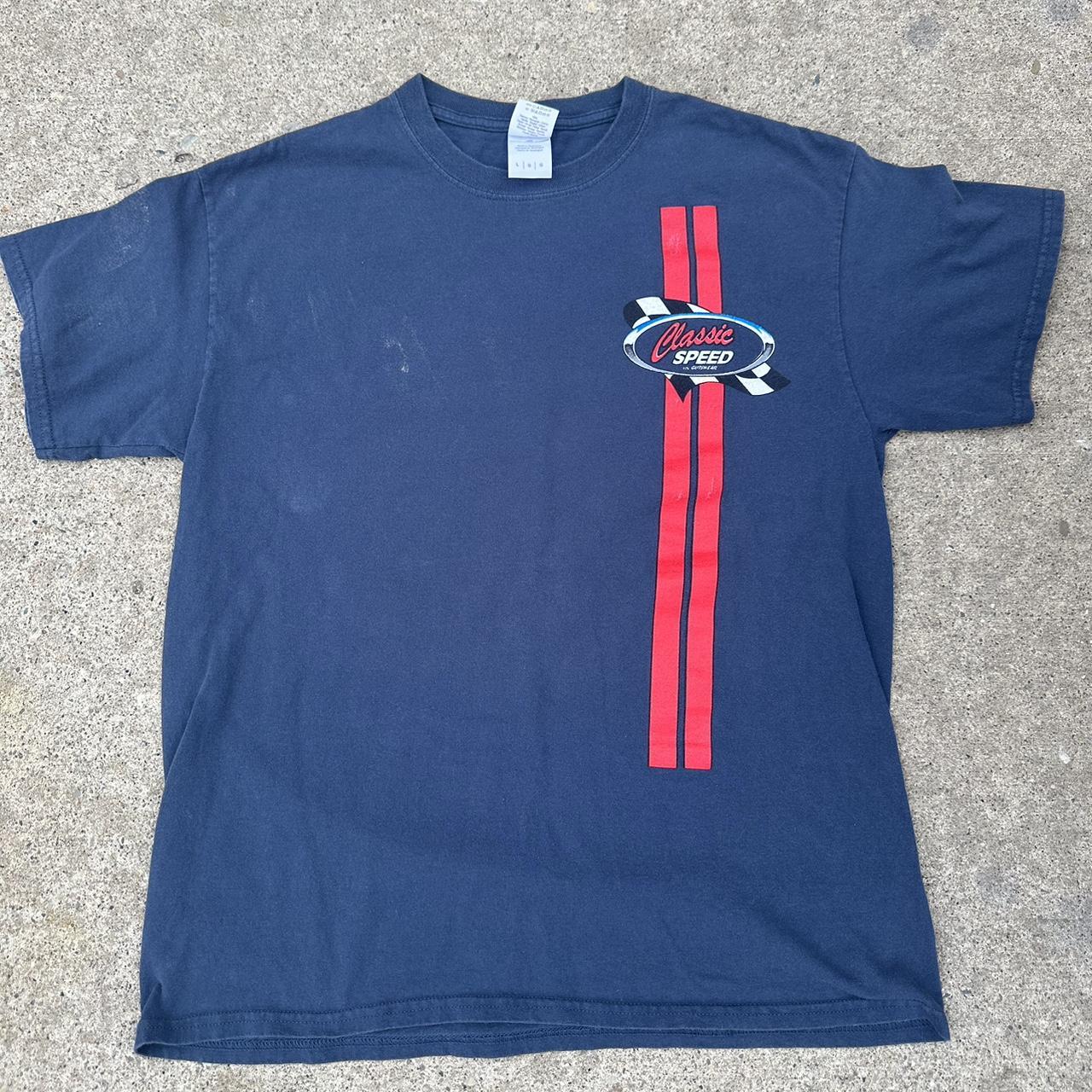 2000s racing tee Size Large - Depop