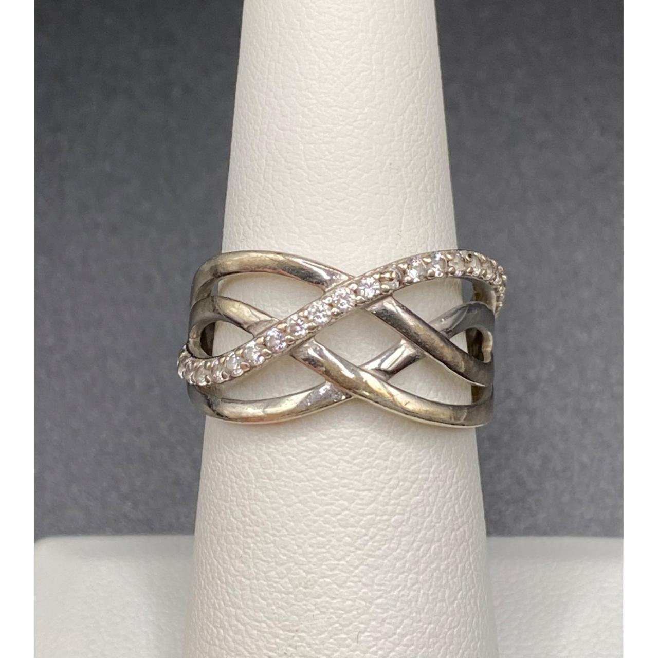 Vintage IBB sterling cz ring Stamped: 925 IBB... - Depop