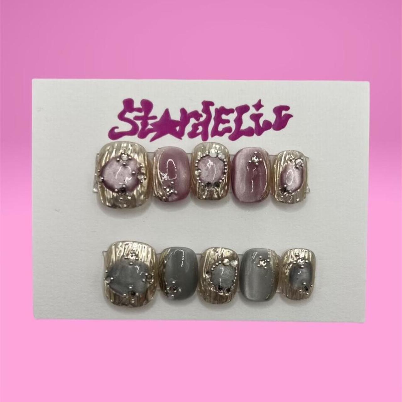 Y2K ALIEN PORTAL FULL SET of Press-on Nails 10... - Depop