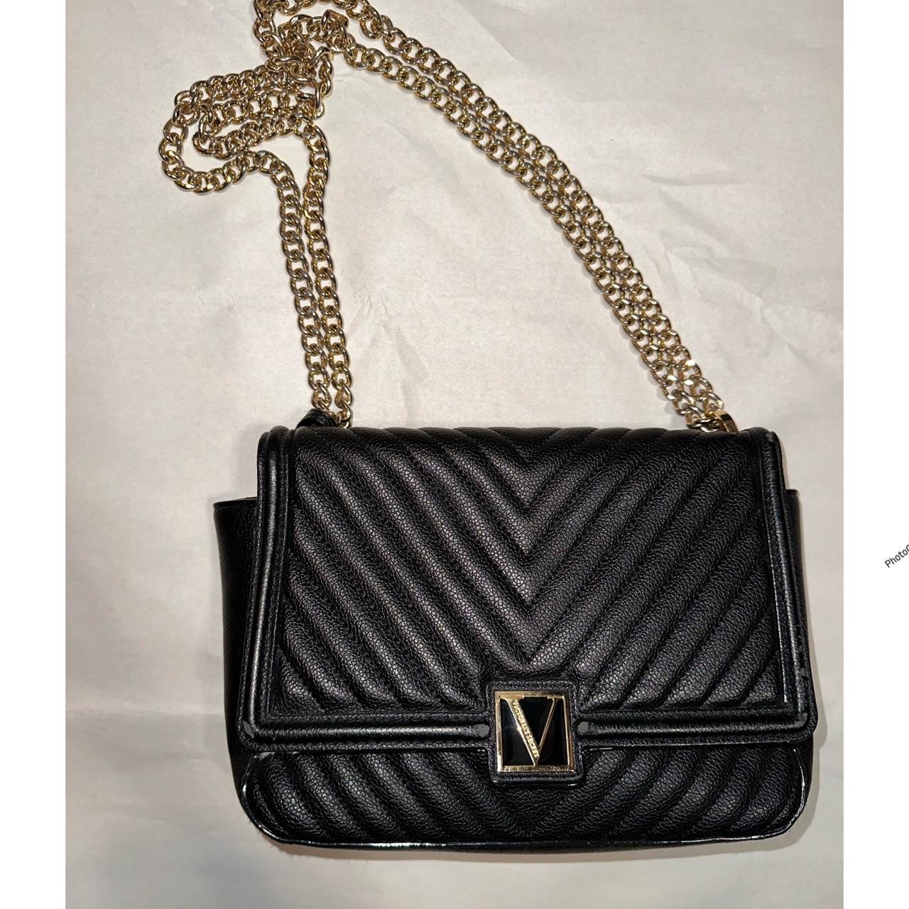 Black leather Victoria Secret purse - Depop