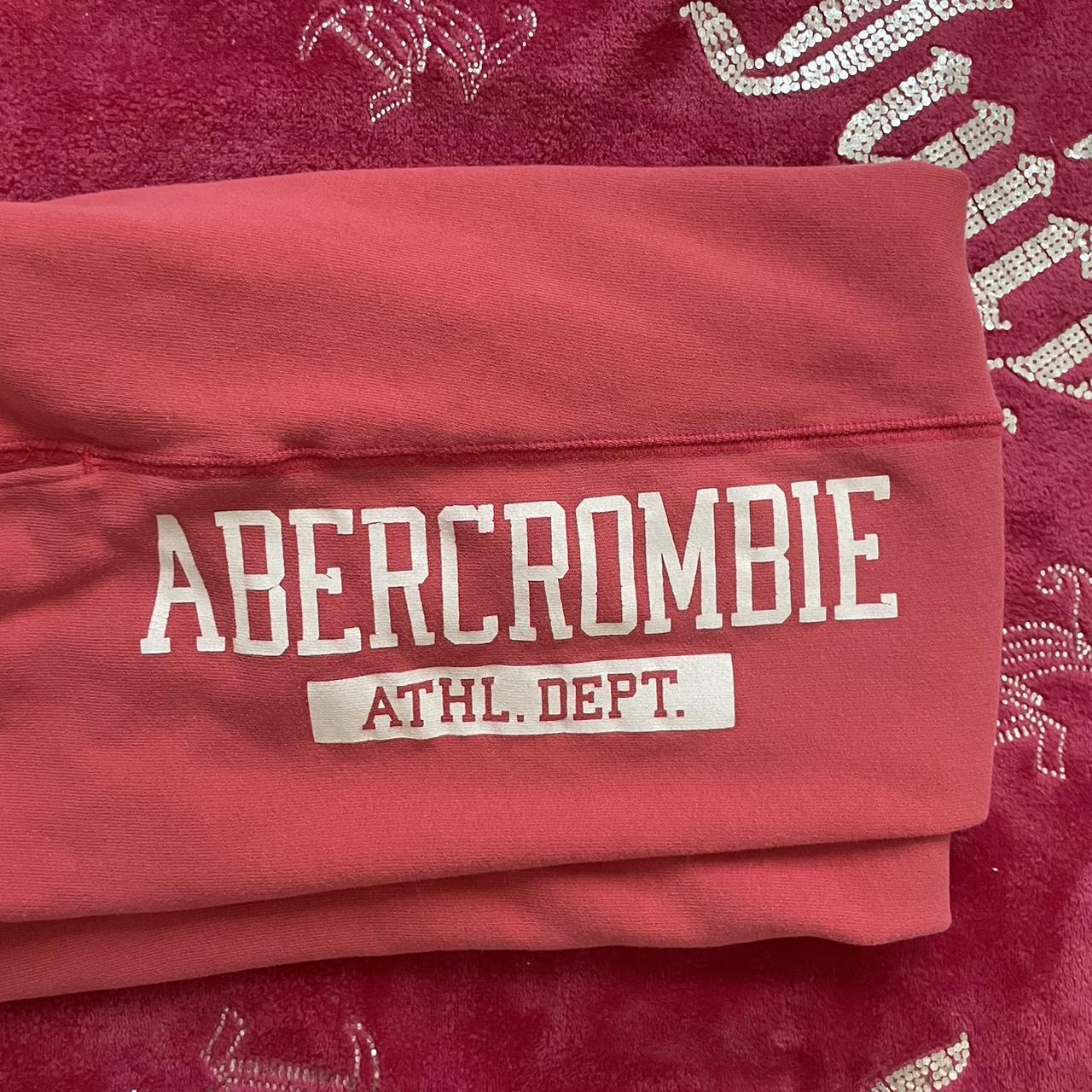 Pink Abercrombie sweats🌷 Bottom cuffs are slightly... | Depop