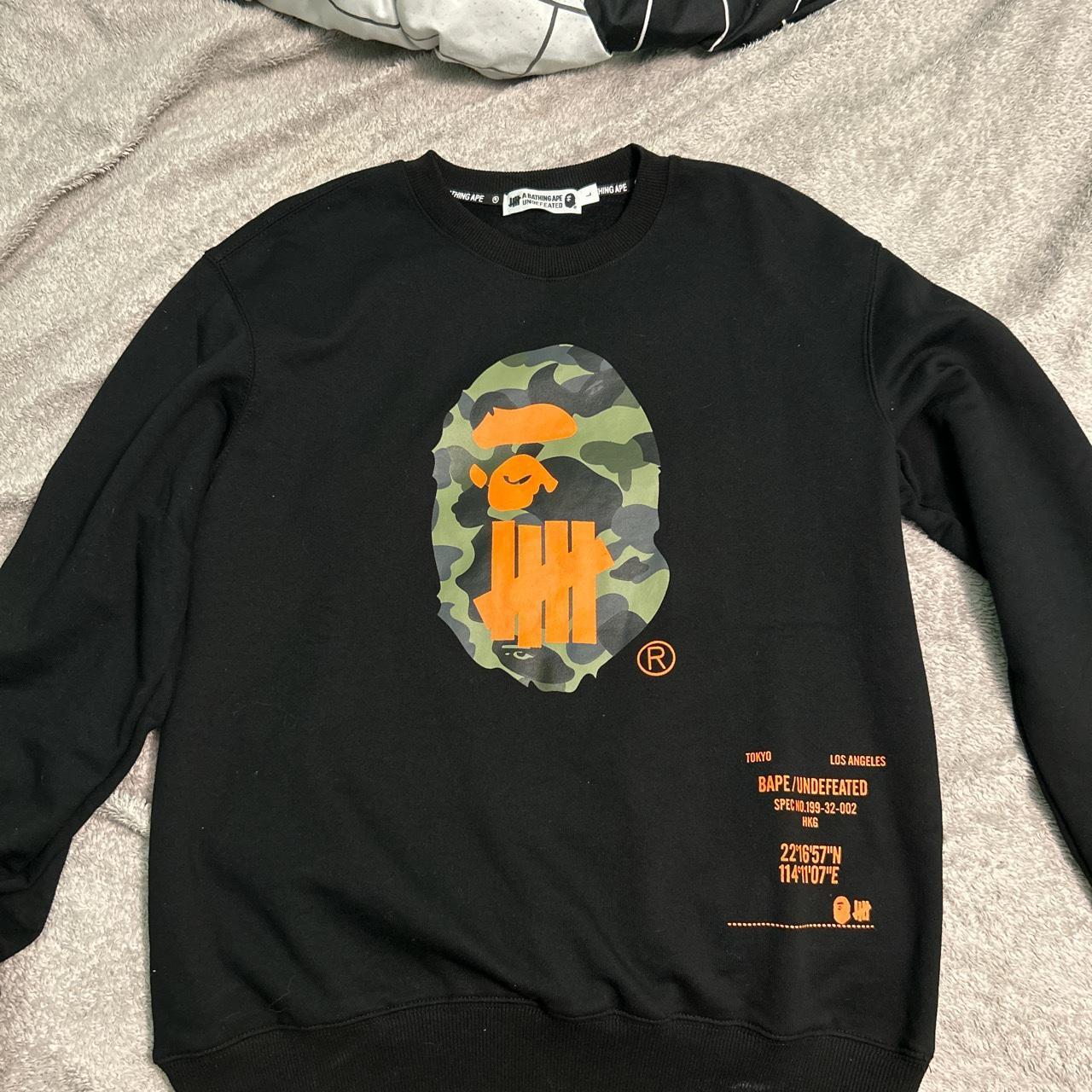 Large Bape X UNDFTD sweater, FITS LIKE MEDIUM - Depop