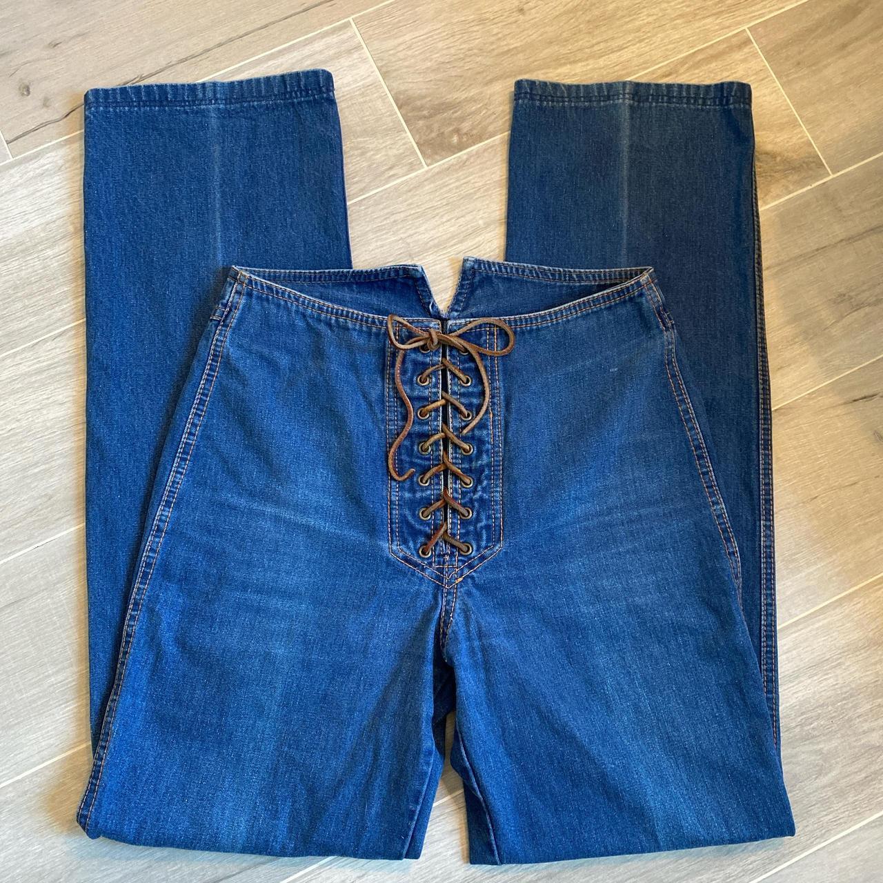 Vintage 80s Rag City Blues boot cut jeans tag size... - Depop