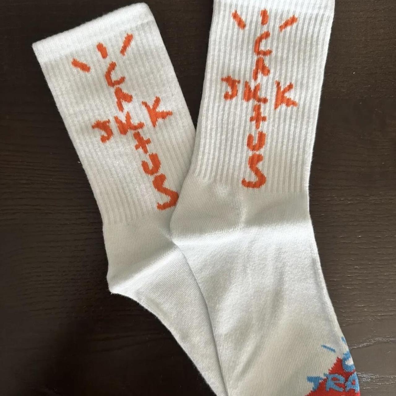 [MEDIUM] 3-Travis Scott Cactus Jack Socks. Black,... - Depop