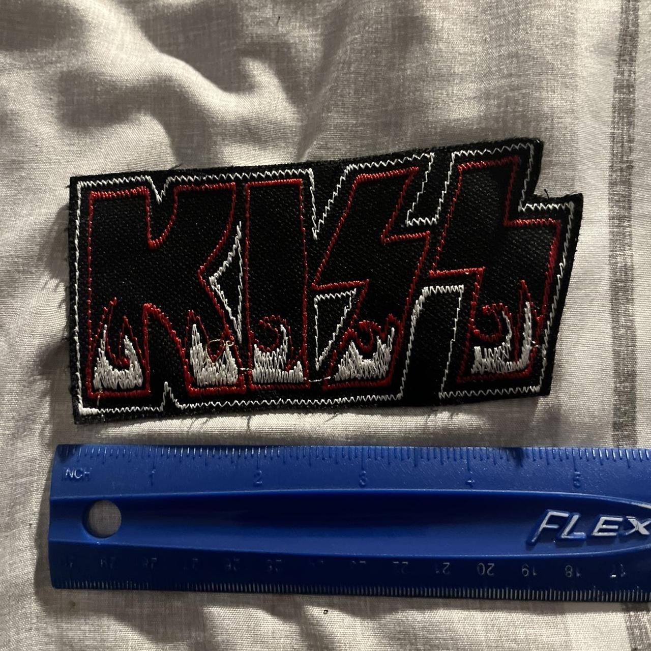 KISS Fire Logo Patch - Depop