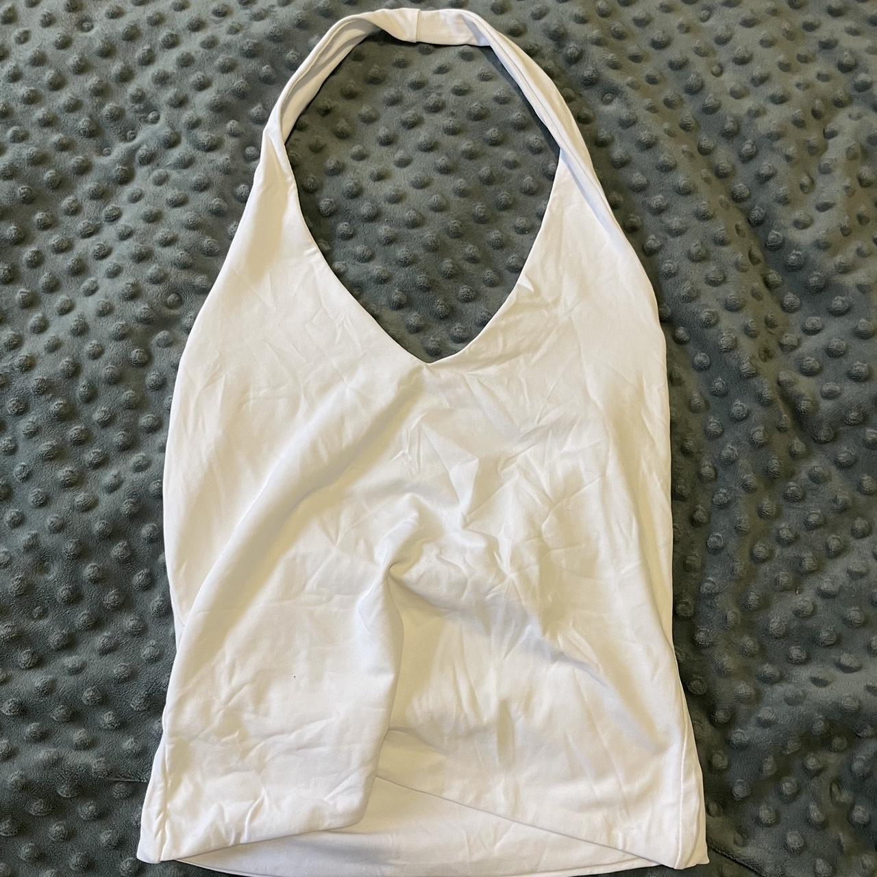 🤍 supre white halter top 🤍 brand new, never worn size M - Depop