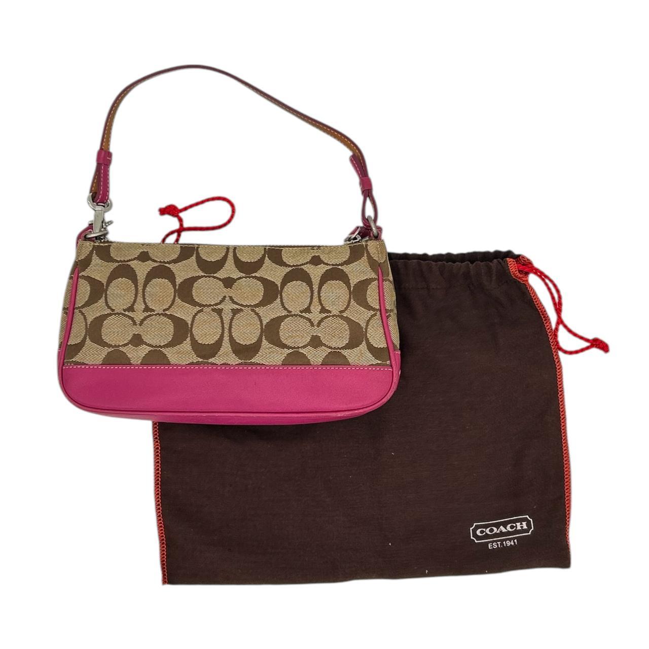 Coach Pink Signature Demi Bag Coach signature... | Depop