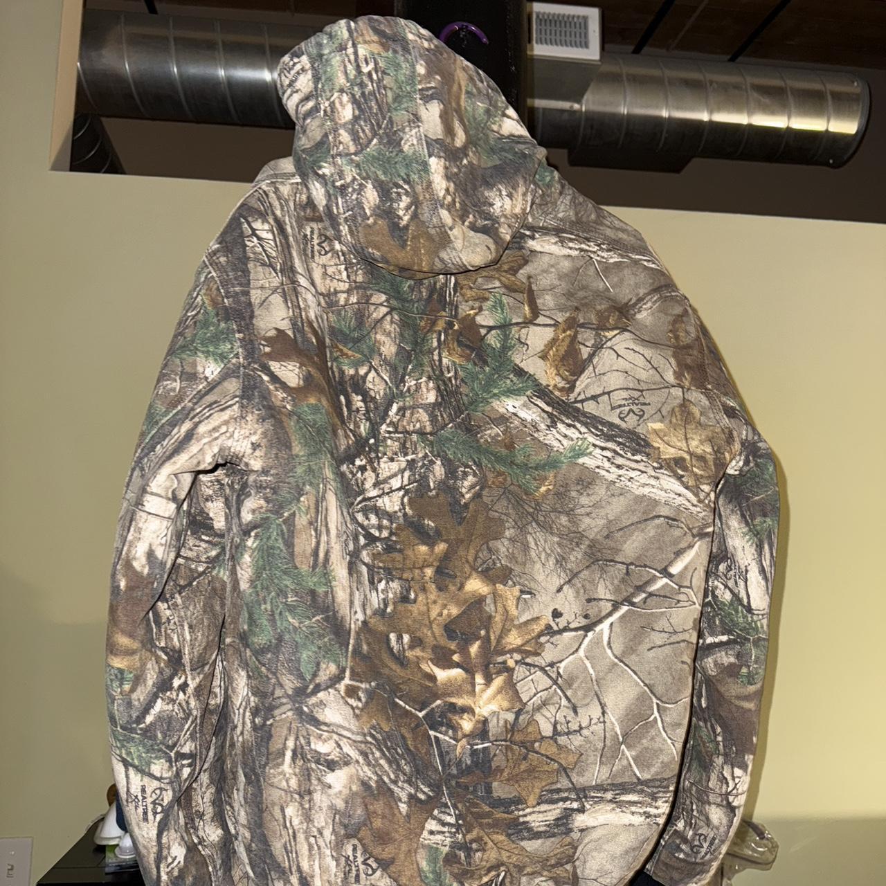 Real tree camo Carhartt jacket size medium - Depop