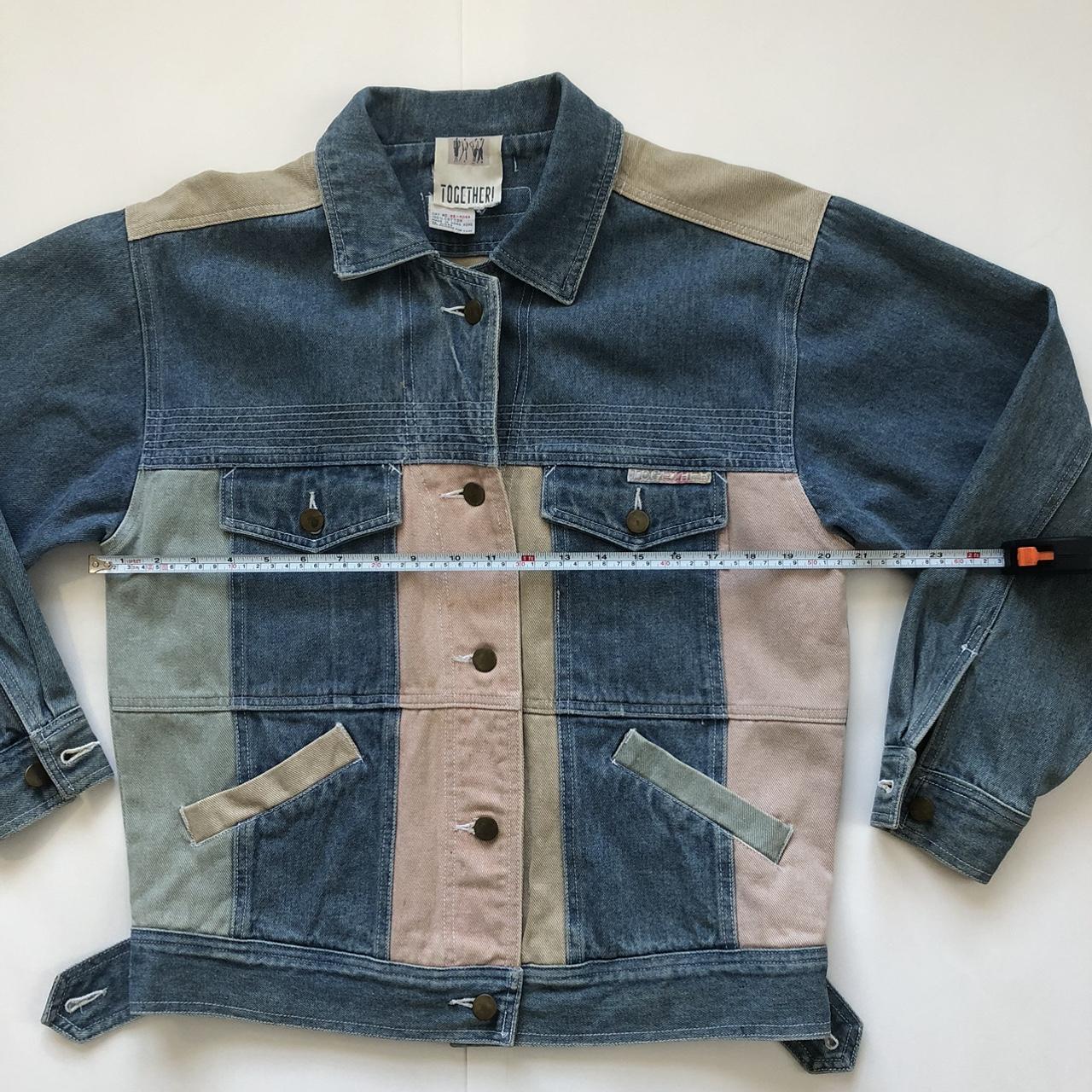 Patchwork Denim Jacket Brand: Together Size:... - Depop
