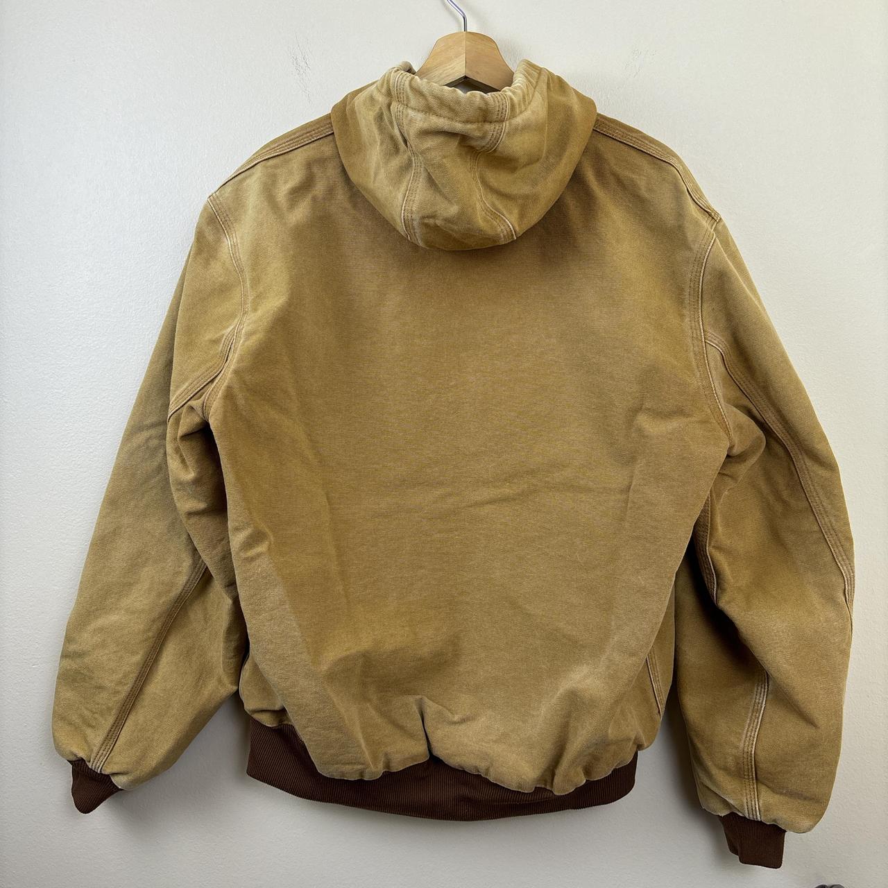 vintage made in usa carhartt jacket - size medium -... - Depop