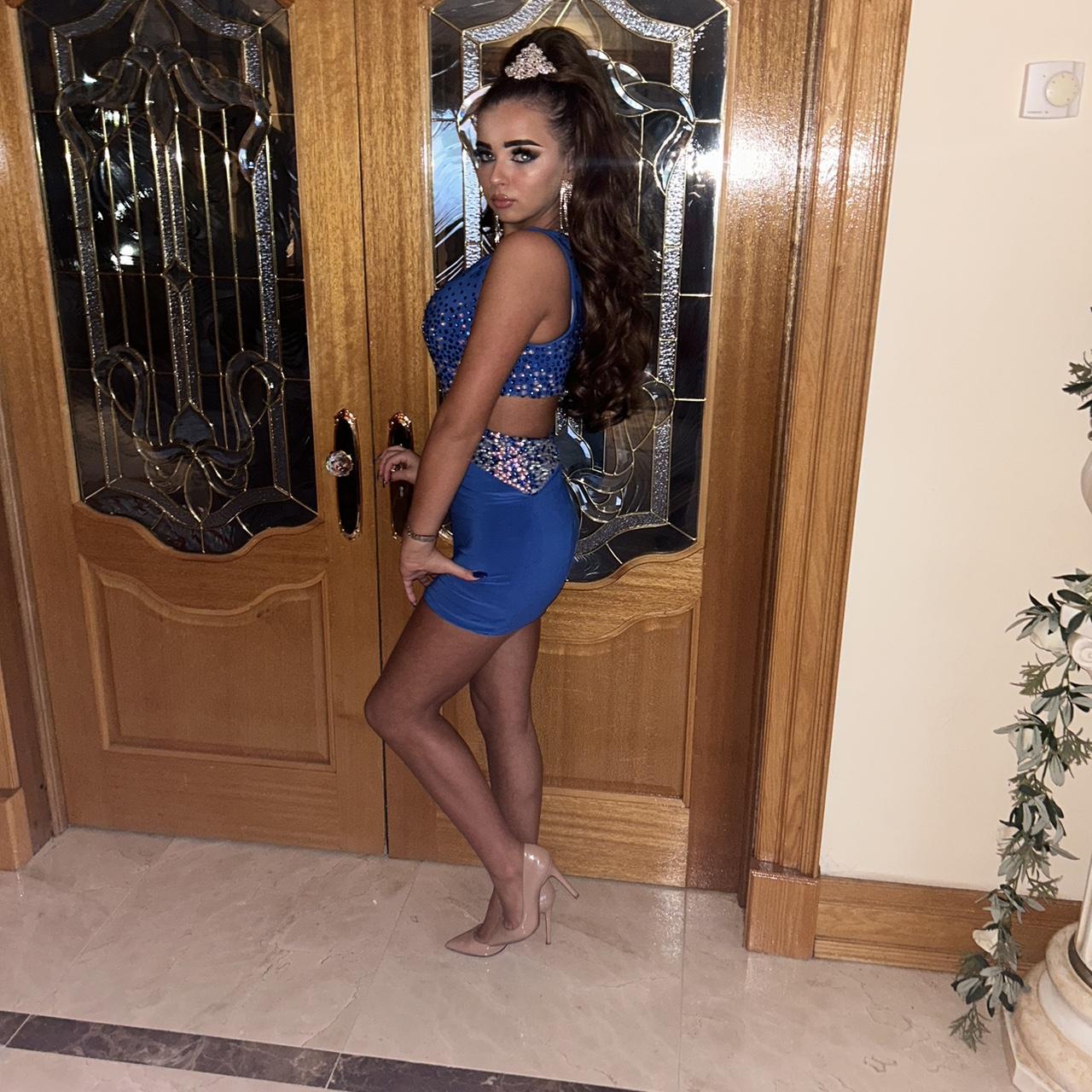 Blue diamond dress - Depop