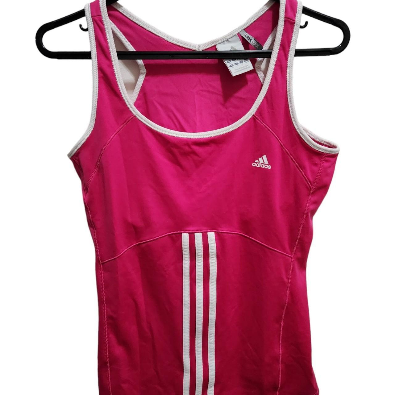 💗Bright Pink Adidas Climacool Tank Top Built in... - Depop