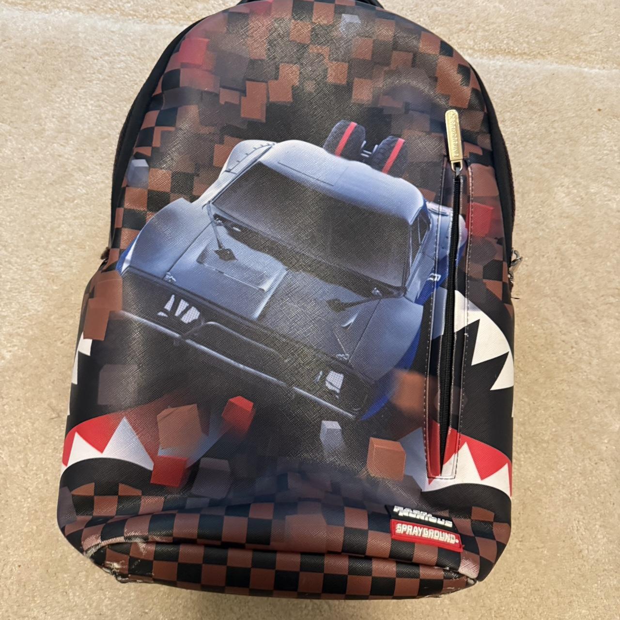 Black and red checkered Sprayground x fast and... | Depop