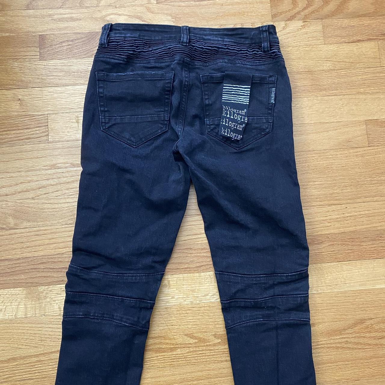 kilogram skinny jeans with back tag like purple... | Depop